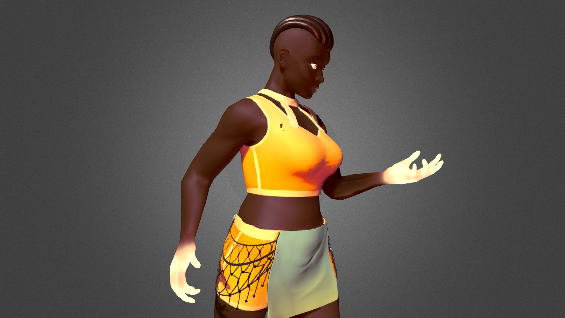 Aluna - Character Assesment - 3D model by Chelsea Hartigan ...