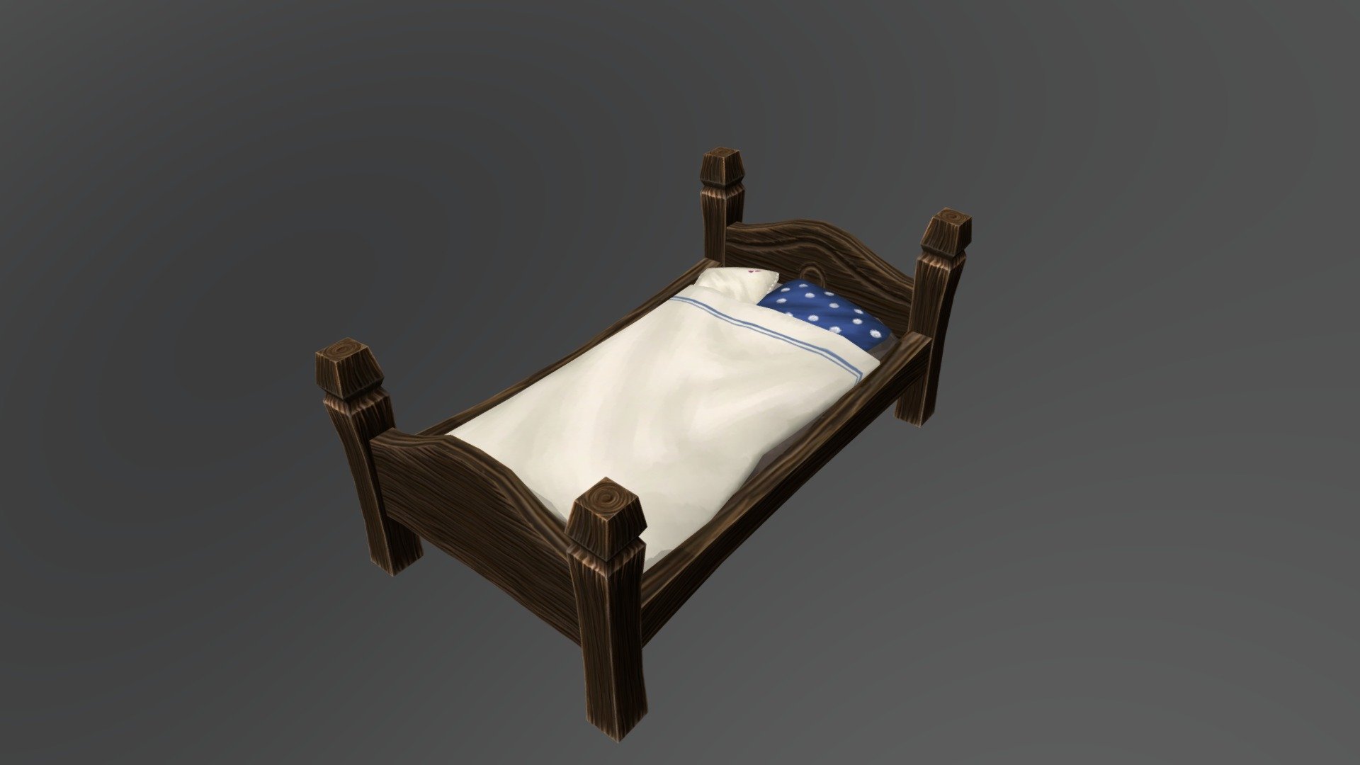 Stylized Bed - 3D model by Anna.K [9681440] - Sketchfab
