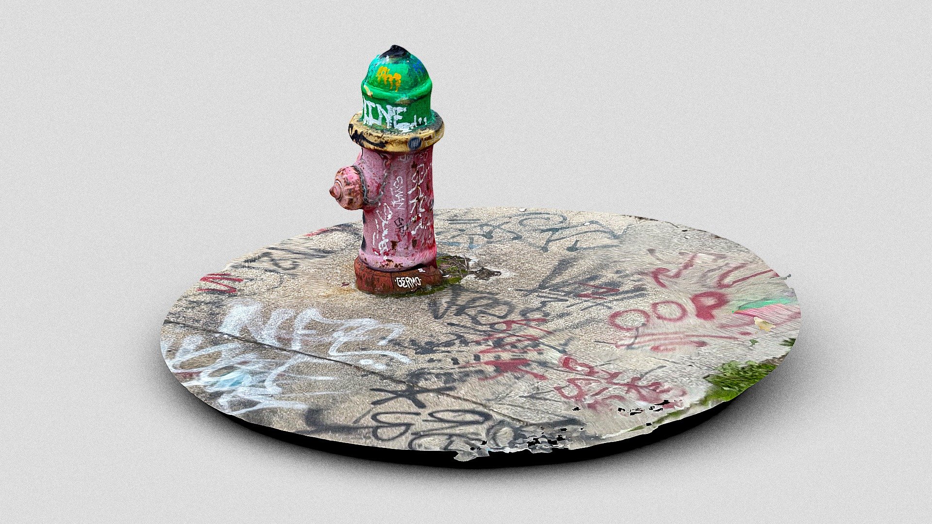 367: Graffiti Fire Hydrant - Download Free 3D model by alexdelker ...
