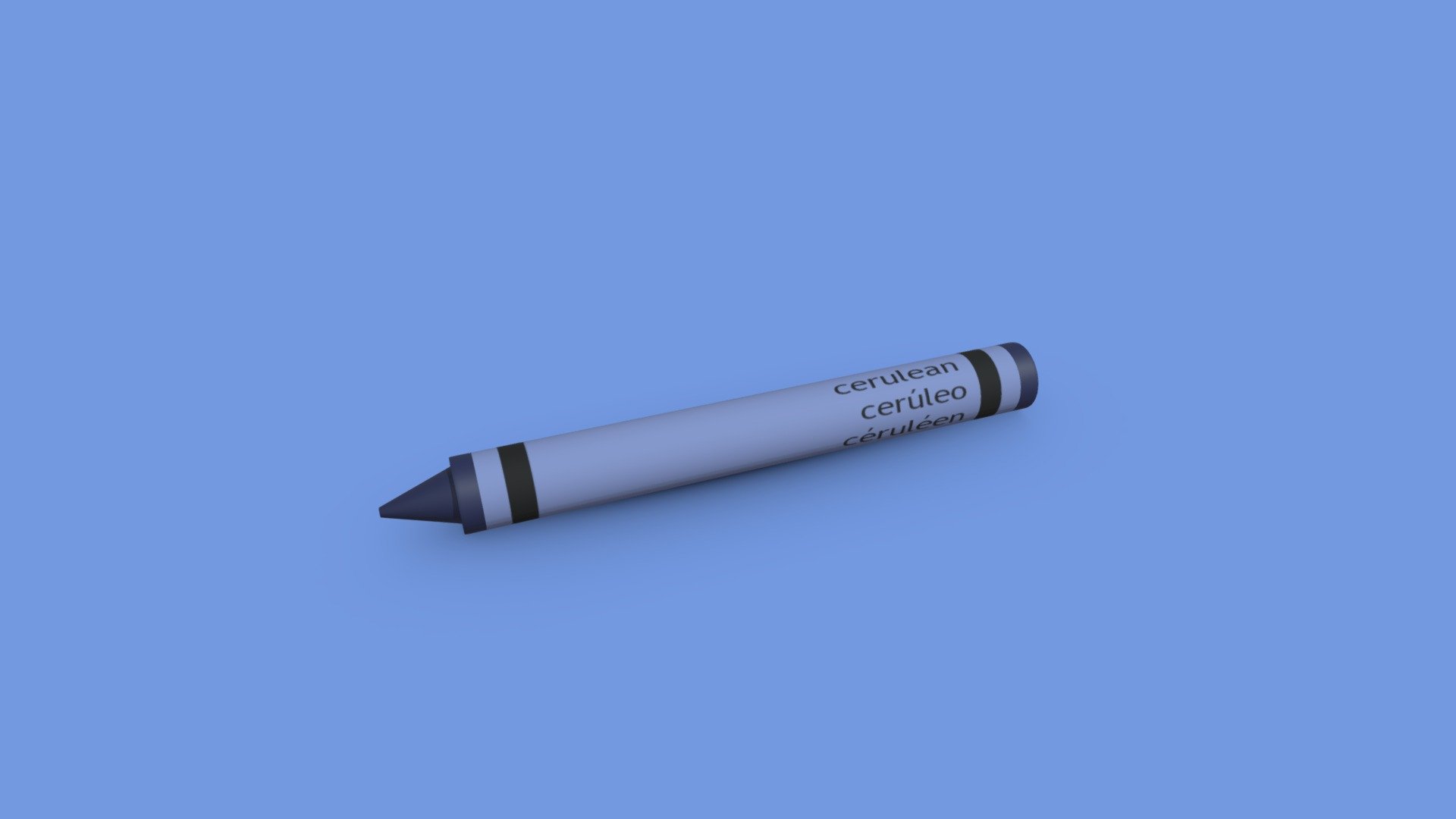 Cerulean Crayon - 3D model by Maggatron (@MaggaModels) [9683c91 ...