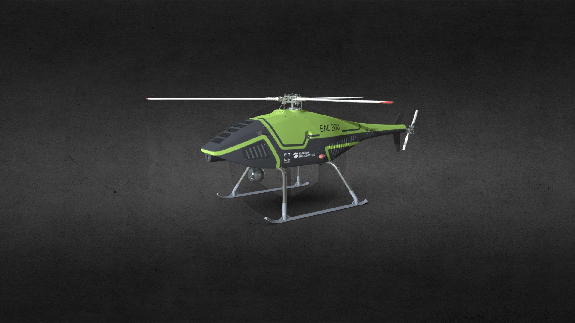 Беспилотный вертолет БАС-200 / BAS-200 - 3D model by viktoriialinnik ...