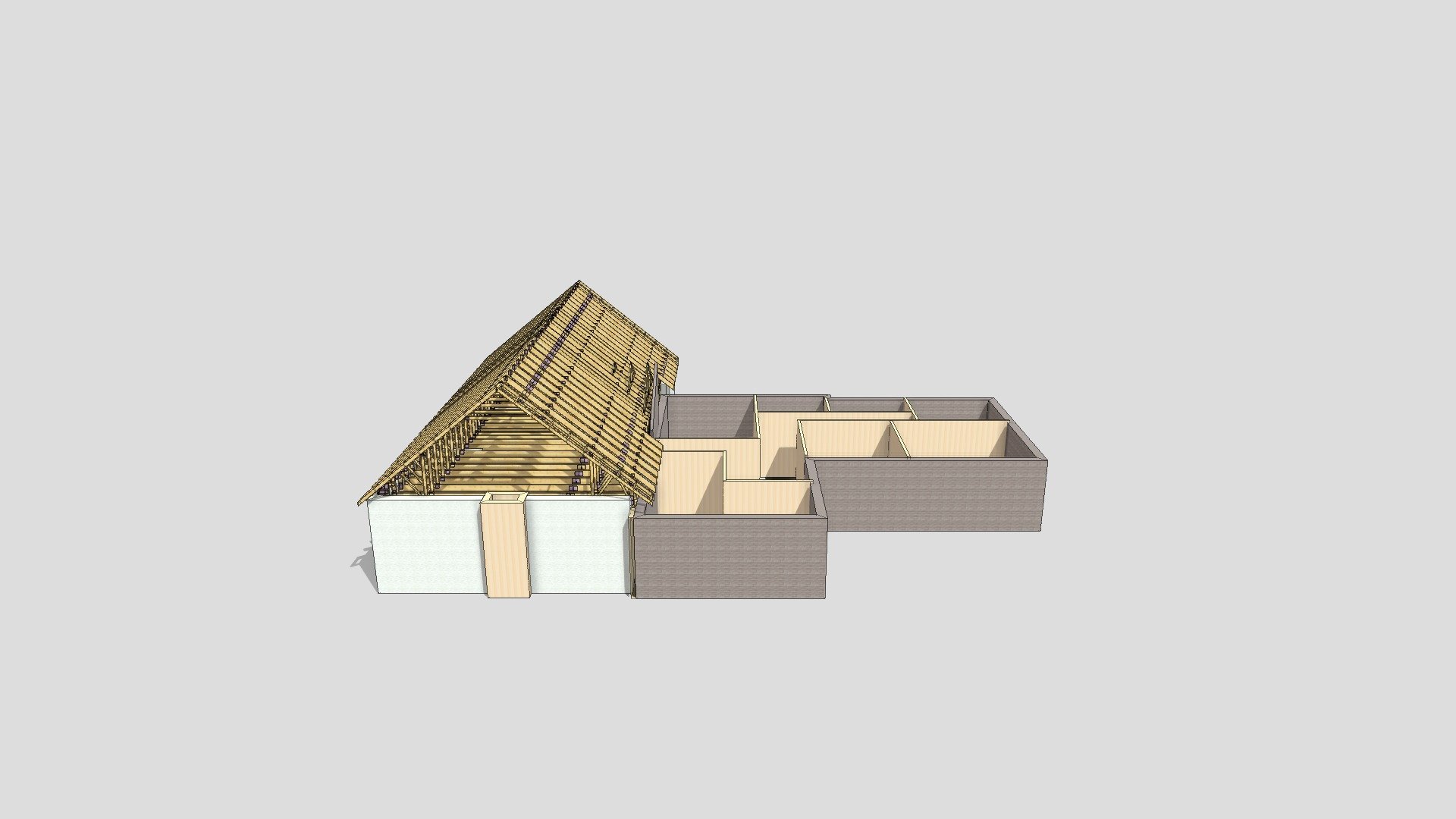 Heffernan Attic truss_roof rev c - Download Free 3D model by Dermf ...