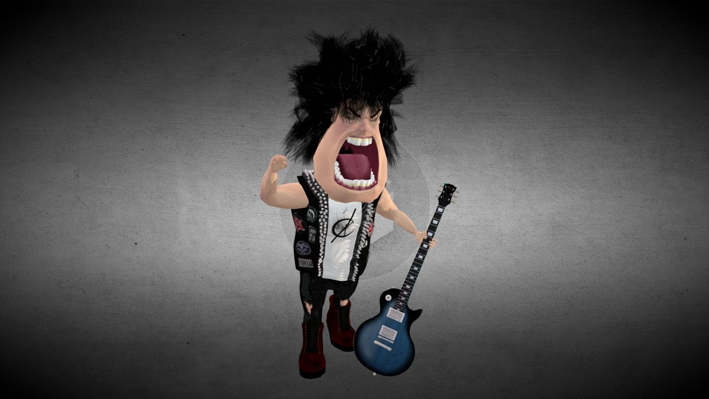 A Punk caricature - 3D model by _evila [968baac] - Sketchfab