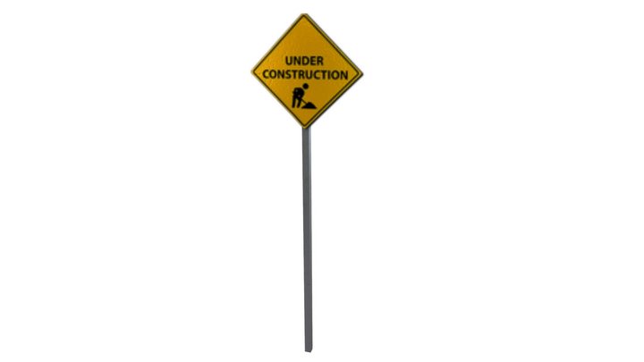 Construction-sign 3D models - Sketchfab