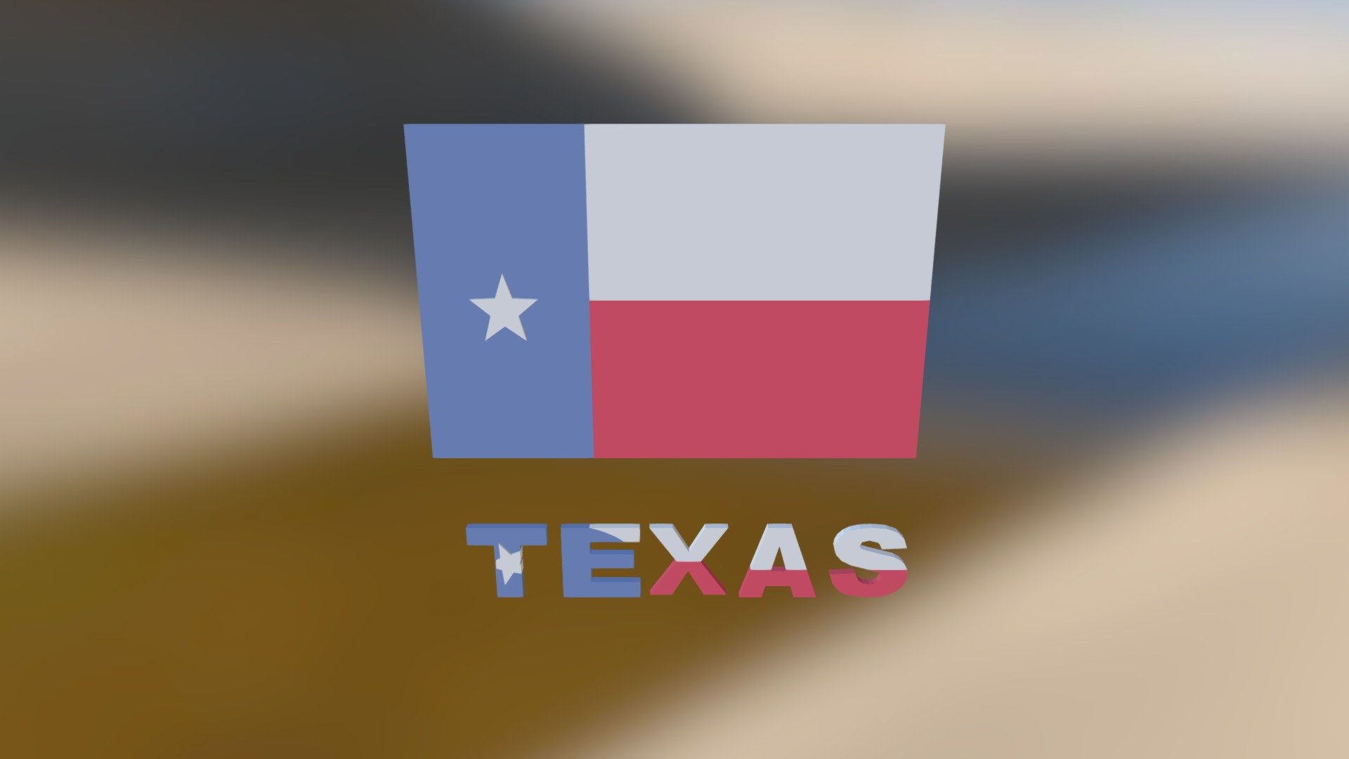 Texas Flag - 3D model by donkeydogg [968c3f7] - Sketchfab