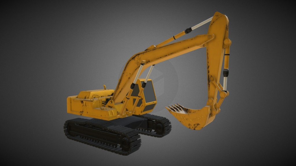 Excavator Digger - 3D model by Batuhan Özer (@batuhanozer) [968cde5 ...
