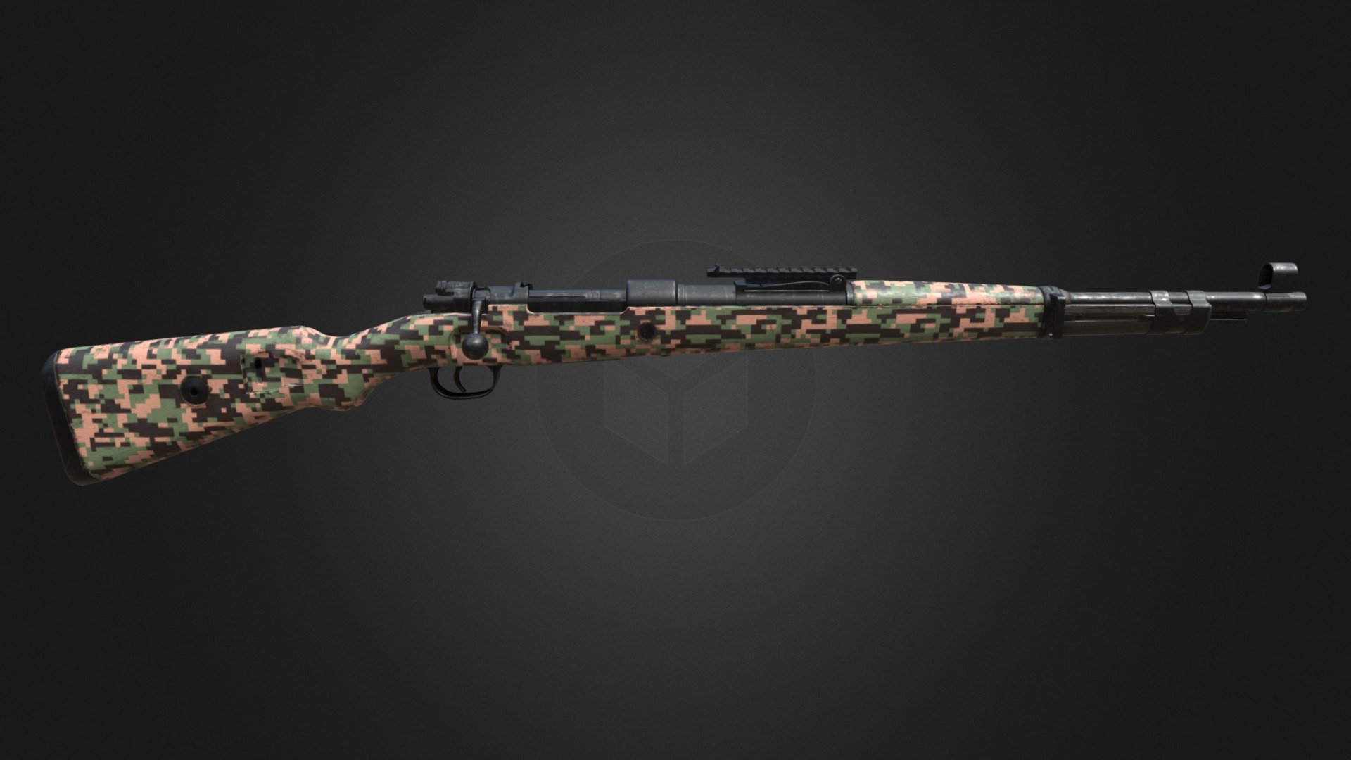 Jungle Digital - Kar98k | PUBG - 3D model by pubgitems.info (@pubgitems.pro) [968d9fa] - Sketchfab