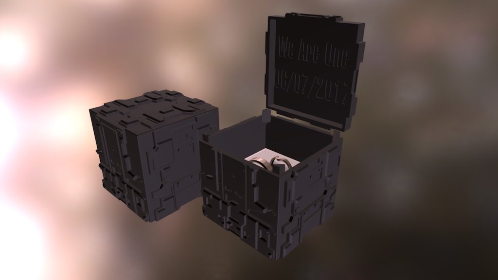 Borg Cube Wedding Ring Box - 3D model by trekimann [968dacd] - Sketchfab