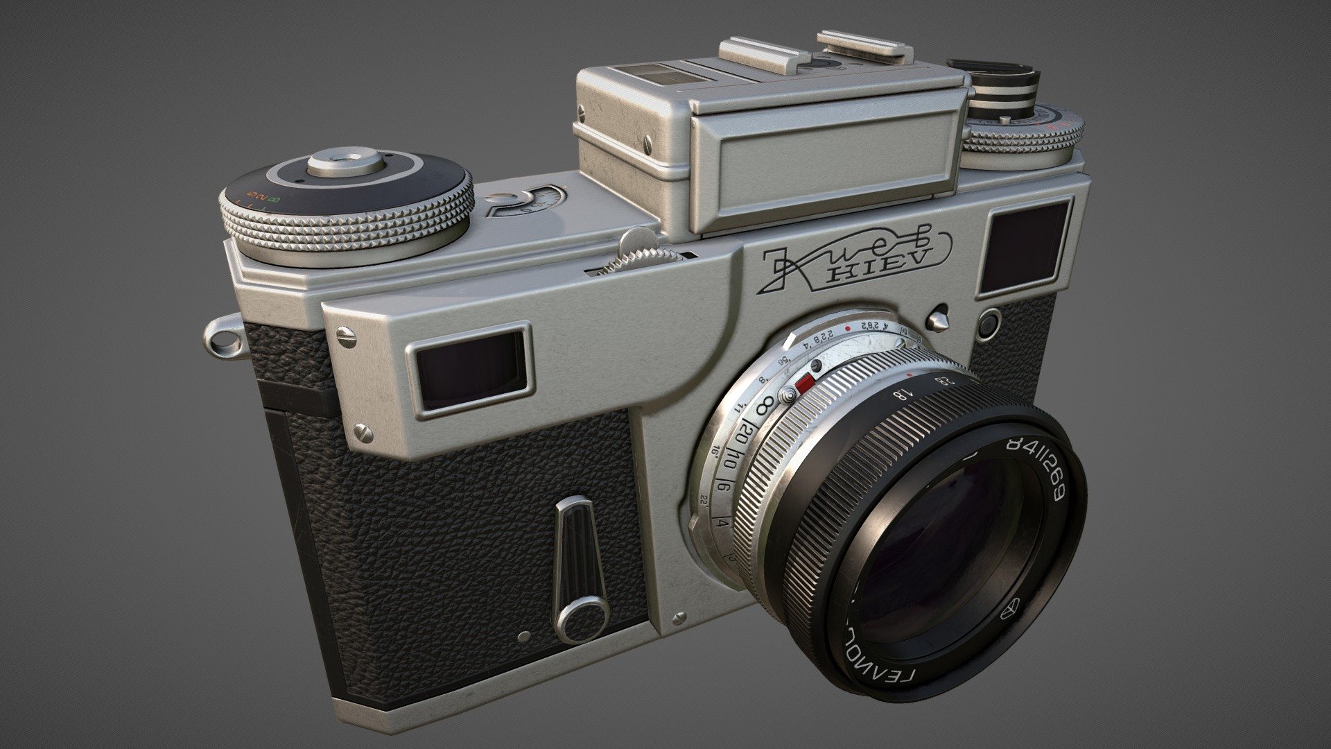 Vintage Camera Kiev-4M - 3D model by Alexey.inc [968e6d6] - Sketchfab
