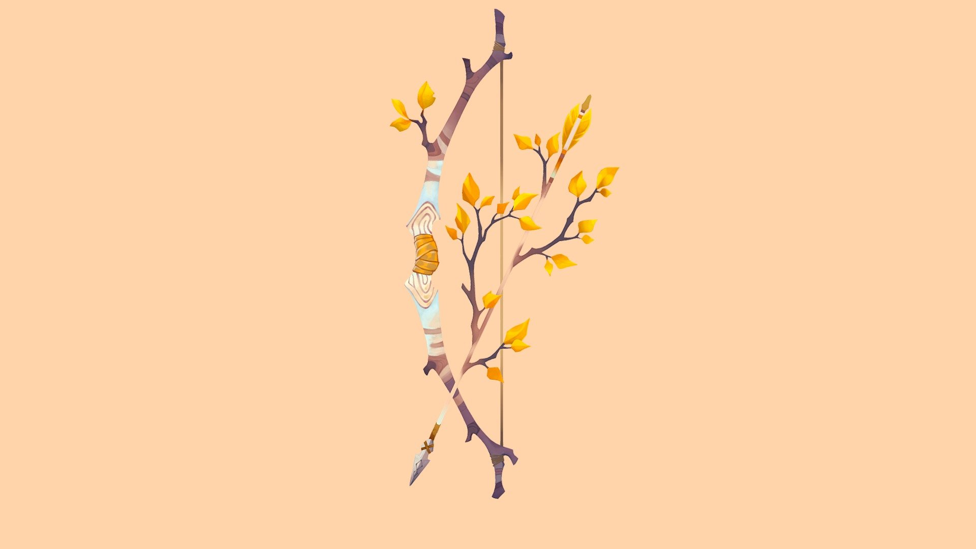 Autumn Bow - 3D model by Tharinmagem (@meg.martinwilliams) [96907d6 ...