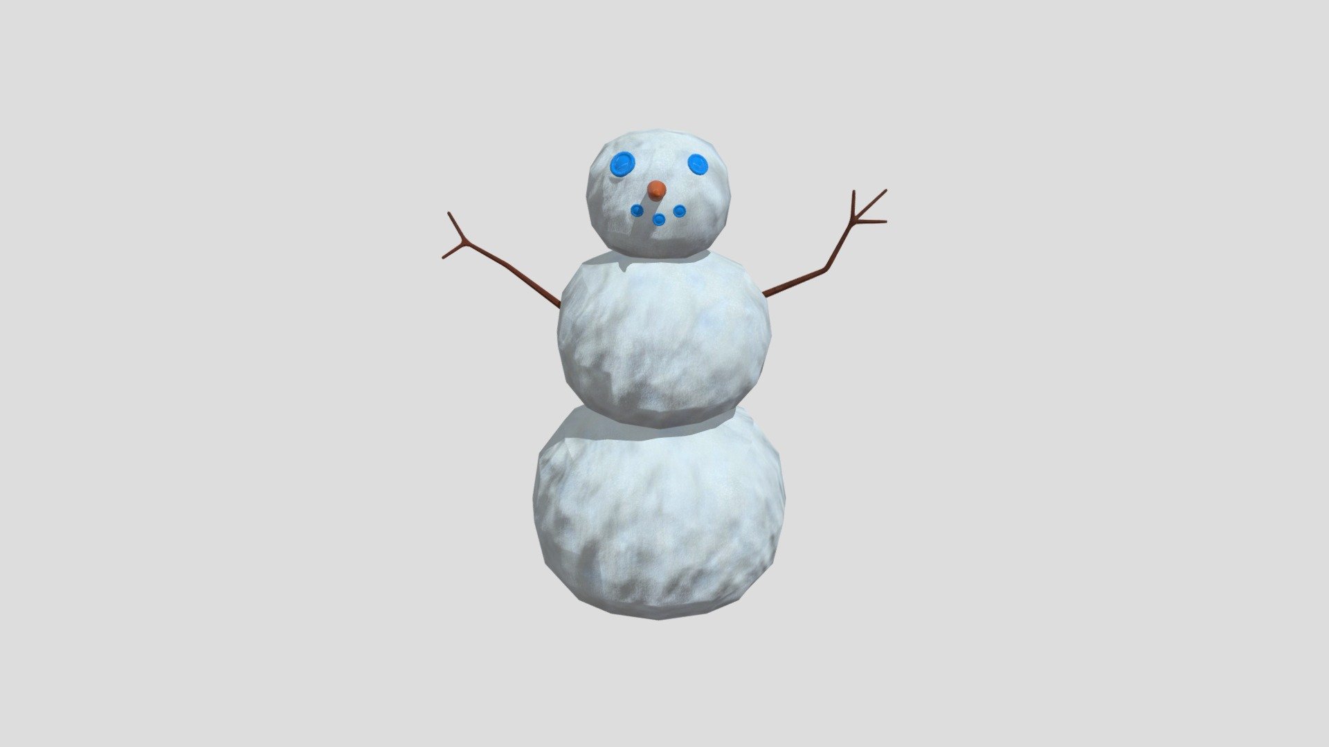 Snowman - 3D model by CathrineSageng [96911b1] - Sketchfab
