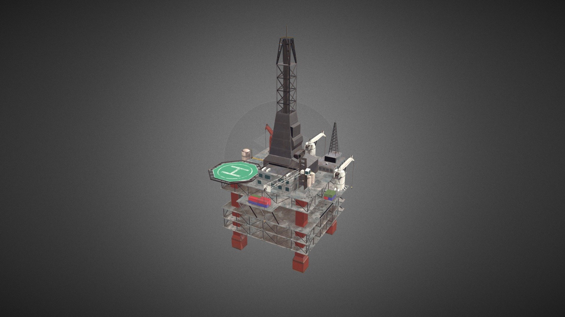Oil Rig 02 - 3D model by CG Duck (@cg_duck) [969249c] - Sketchfab