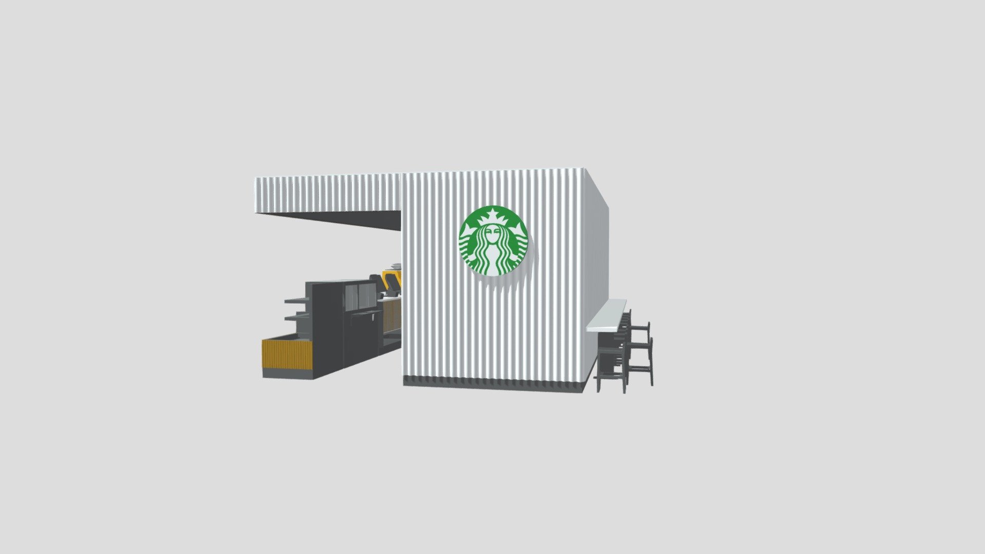 Starbucks Aeroparque - 3D model by Delfi.Iglesias [9696818] - Sketchfab