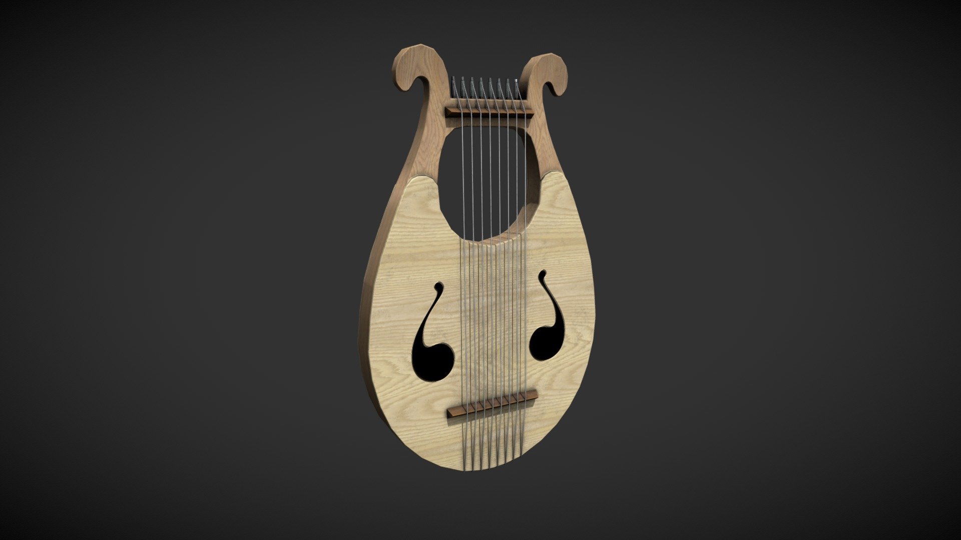 Lyre - Download Free 3D model by Antoine Provost (@Antoine.P) [96982e9 ...