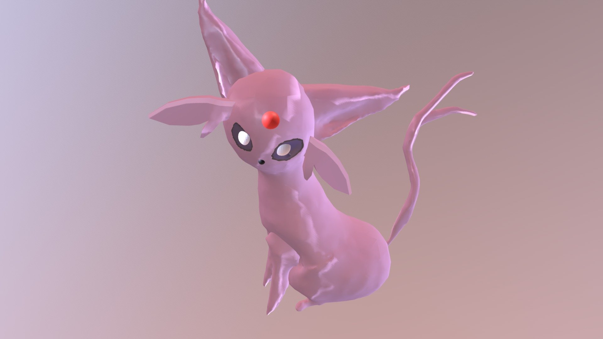I made a Espeon! - 3D model by Nick.Hill [969acc6] - Sketchfab