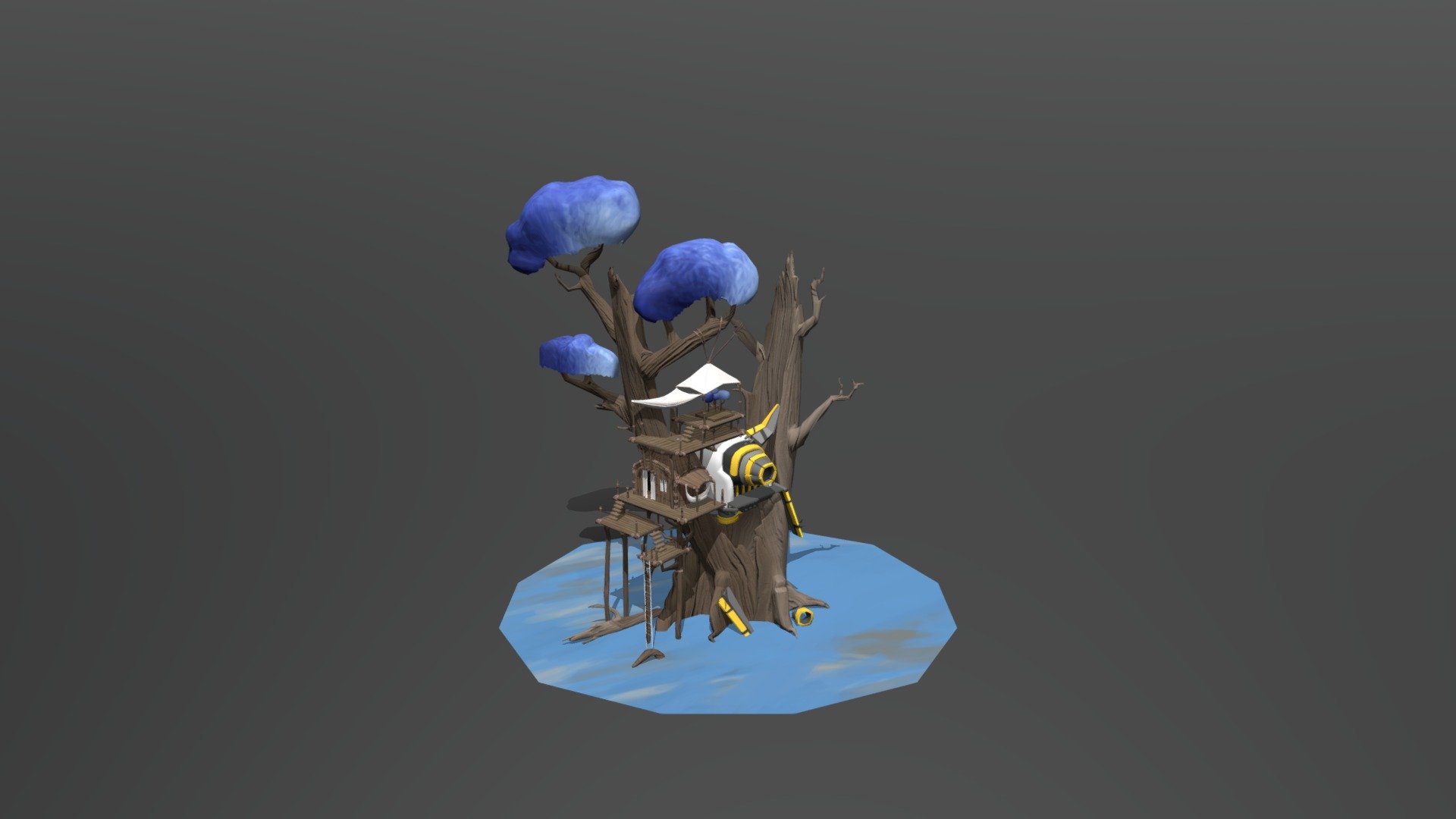 TREEHOUSE - 3D model by elise.moncourier [969c6d9] - Sketchfab