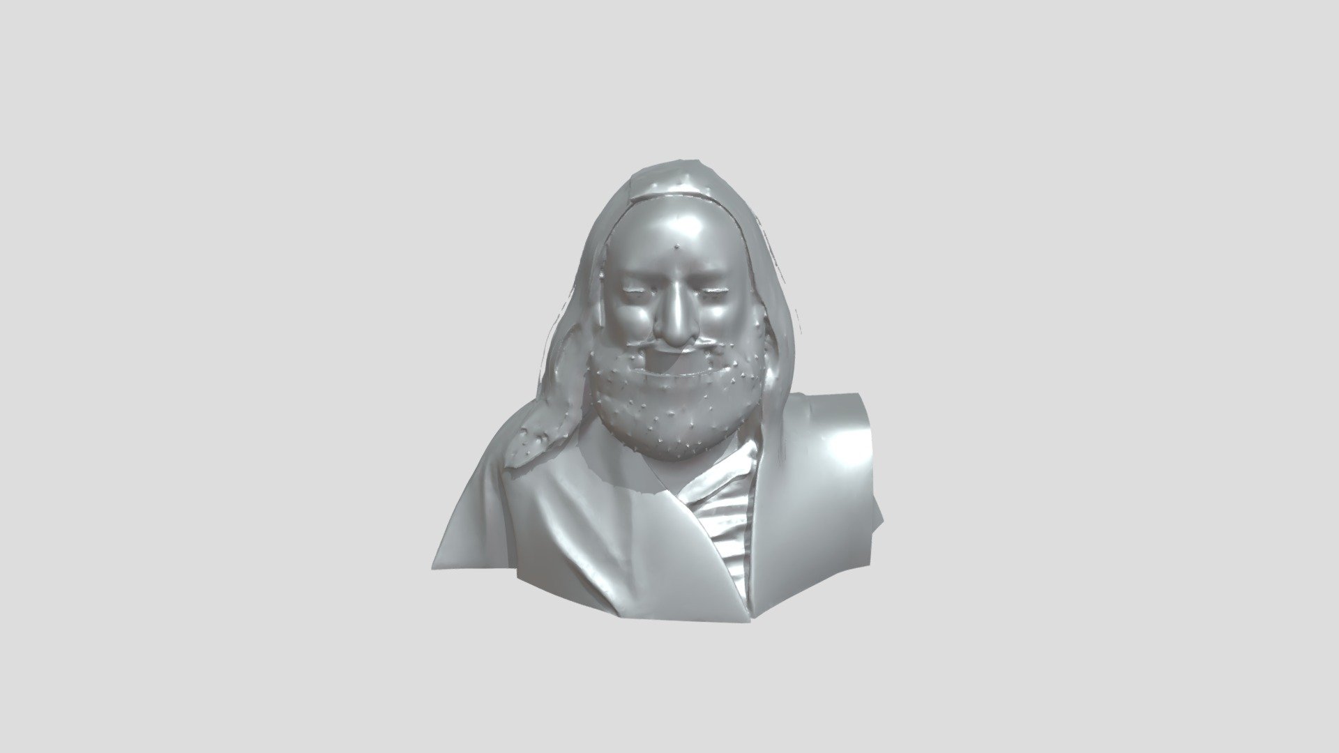 smiling man in traditional white robe - 3D model by bit.1.bitcoin ...