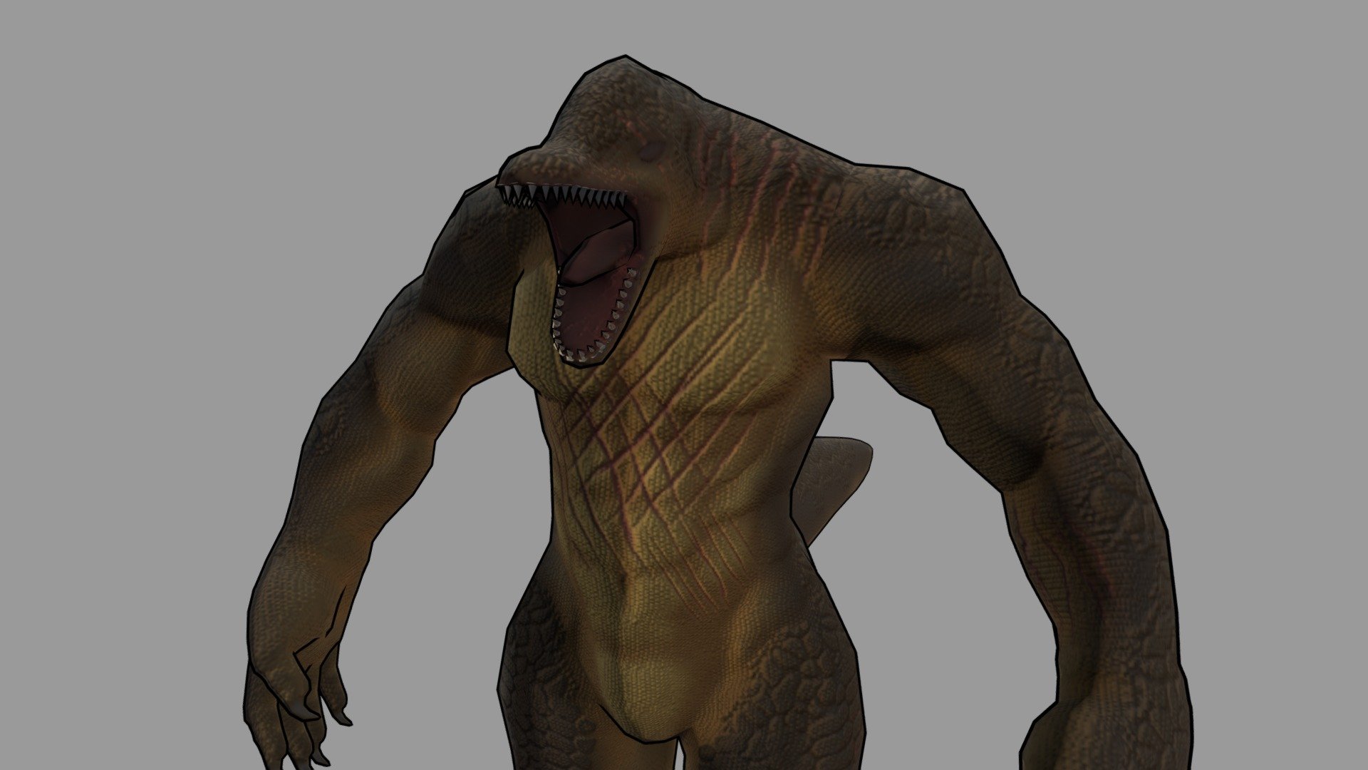 Kroko Monster 2 - 3D model by Rzyas [969e769] - Sketchfab