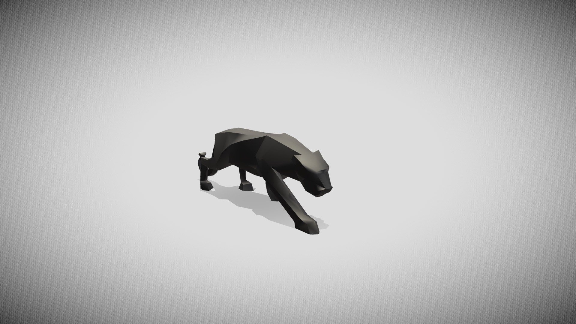 PANTERA NEGRA - Low Poly - 3D model by ESTUDIO E-TECH (@estudioetech ...