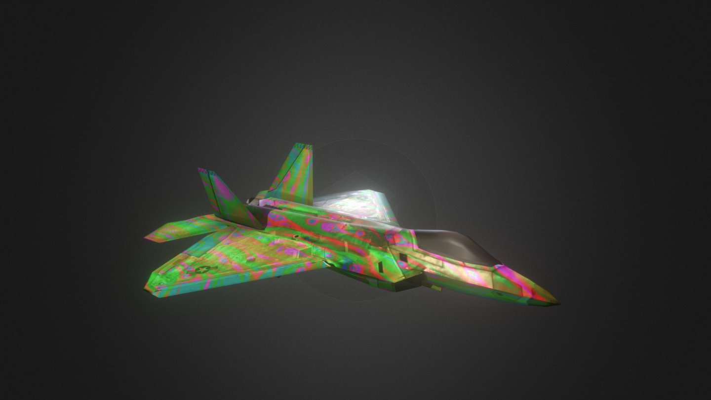 F22 Raptor Mobile Skin 6 - 3D model by 3dynamite [96a232c] - Sketchfab