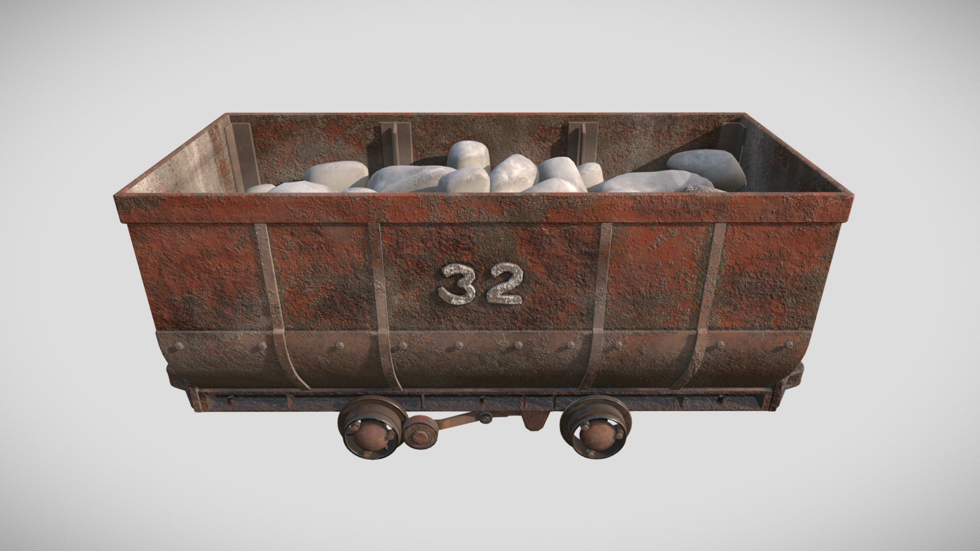 le chariot minier - Download Free 3D model by Yoyama [96a23c8] - Sketchfab