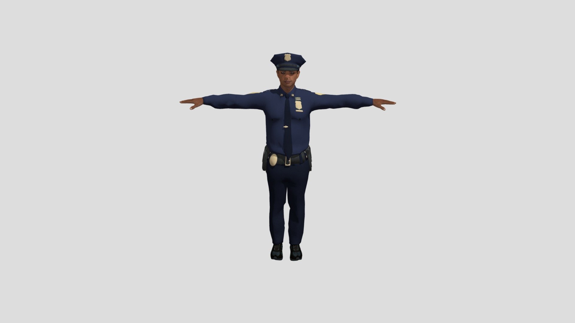 Male police v2 - Download Free 3D model by Michael Constantine ...