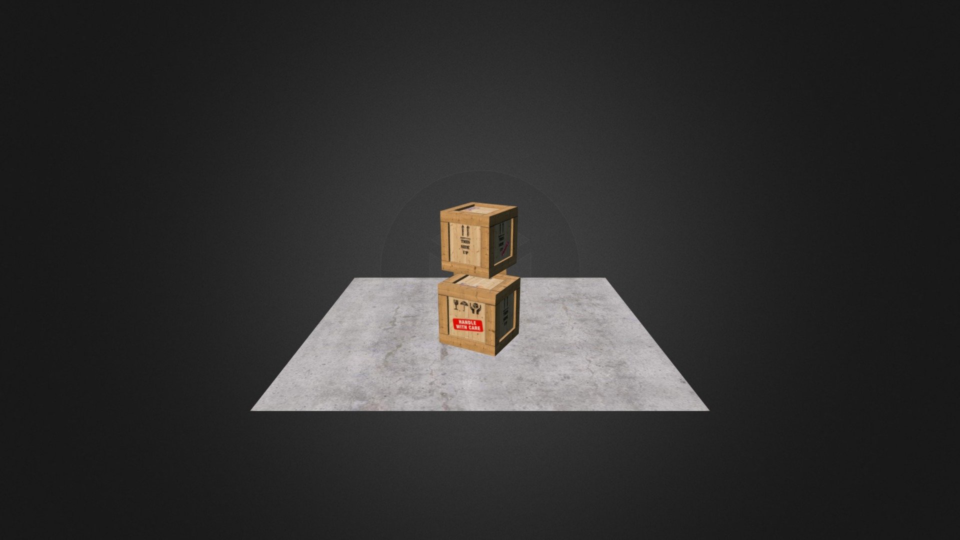 Wooden Parcel Boxes - 3D model by Rafael Stroobants (@Rafastroob ...