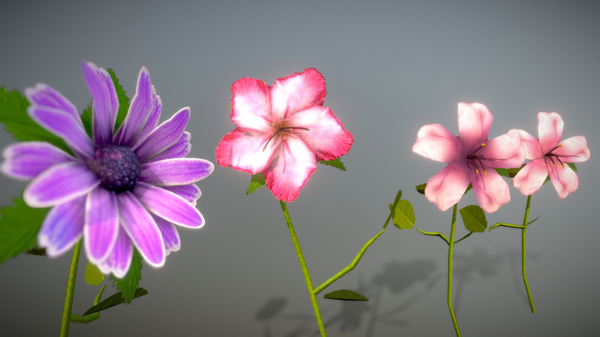 Low Poly Flowers - Download Free 3D model by Koumamura [96a8320 ...