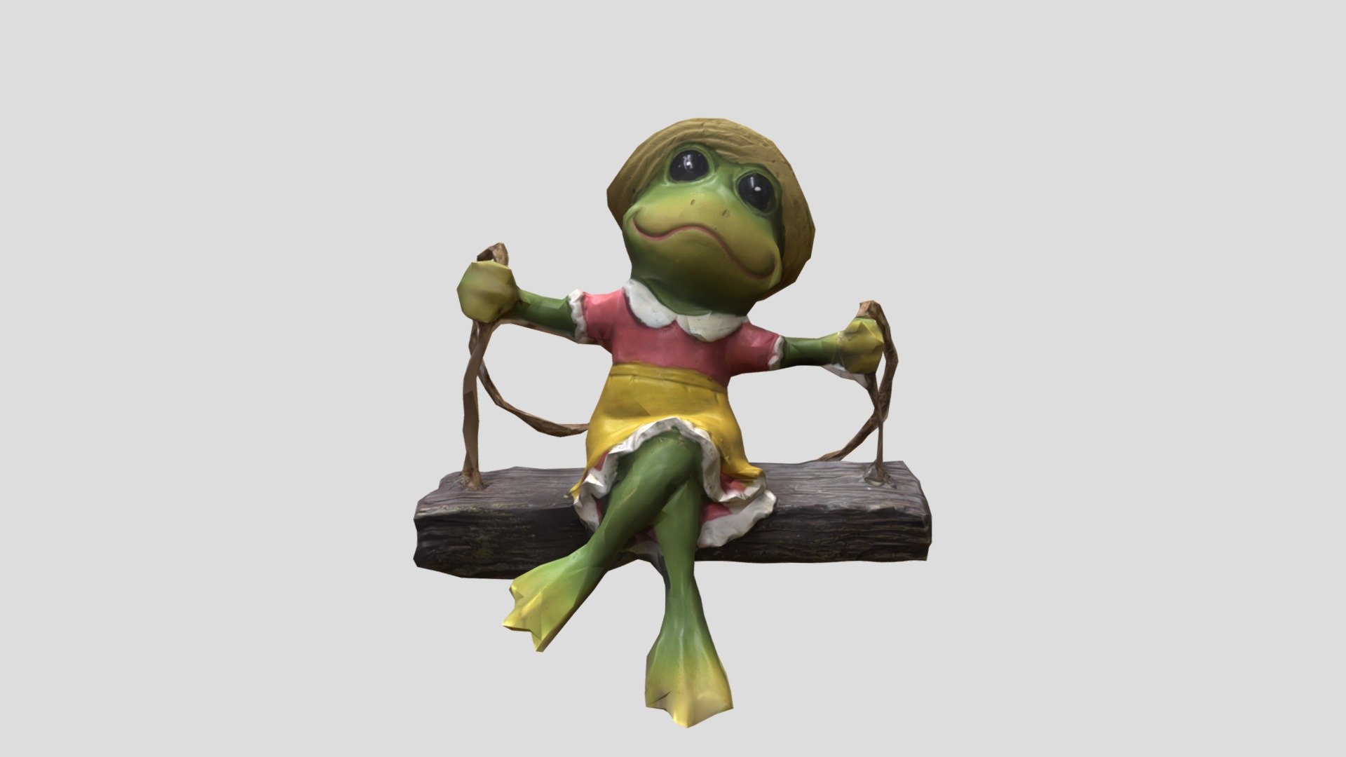 Frog On Swing - Download Free 3D model by David Wigforss (@dwigfor) [96a90da] - Sketchfab