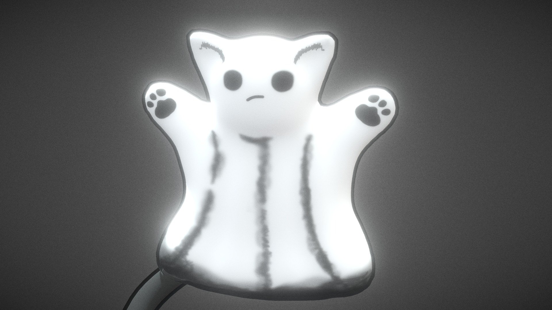 Ghost Cat - 3D model by noisette (@noisette1) [96ab14f] - Sketchfab