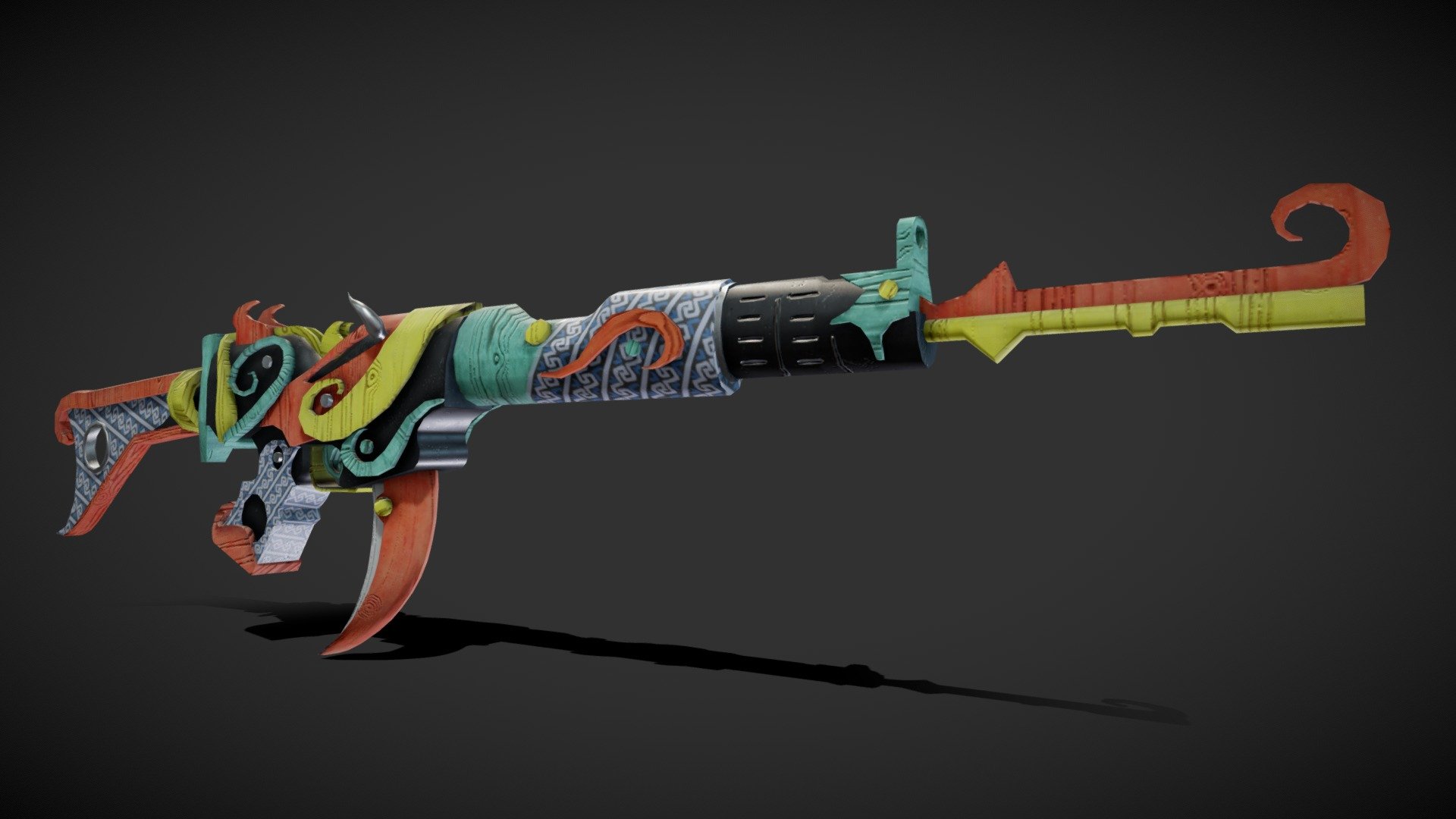 Assault Rifle of Kalimantan Indonesia - Download Free 3D model by ...