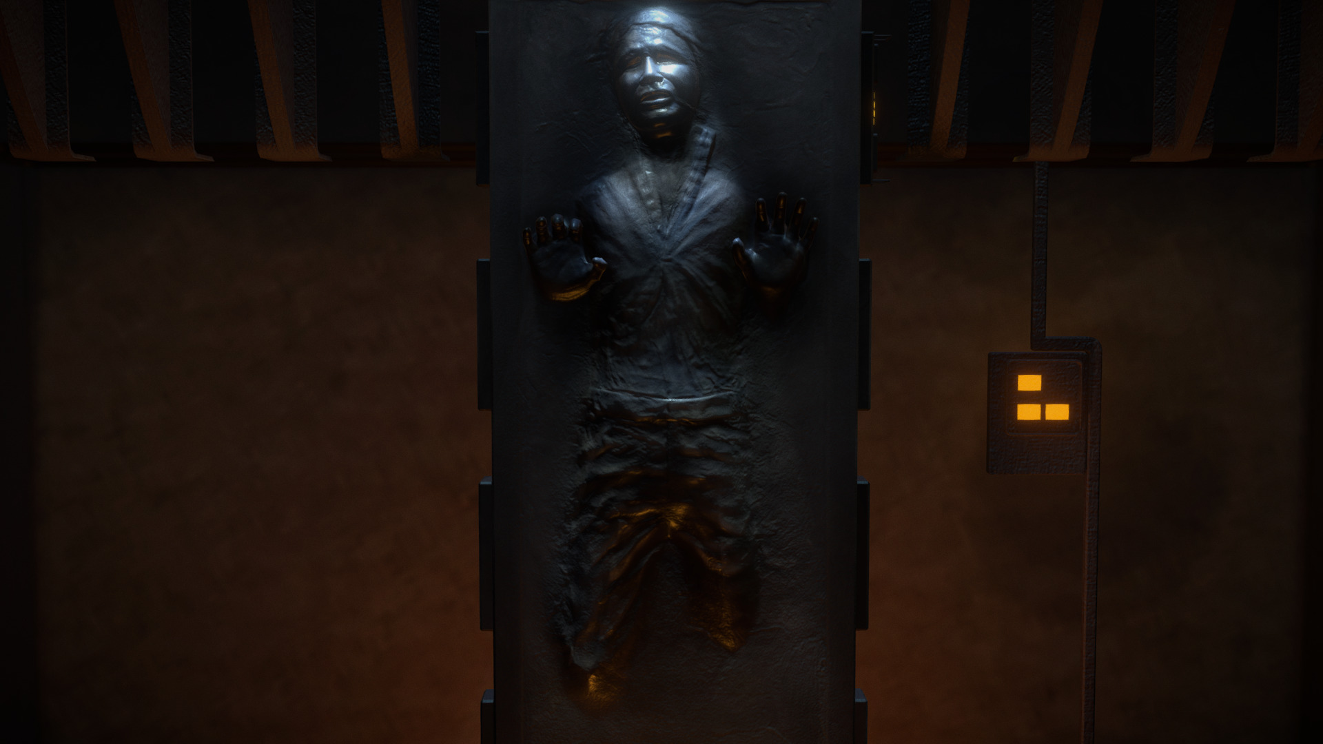 Han Solo - Frozen in Carbonite - 3D model by Anthony Marquette ...