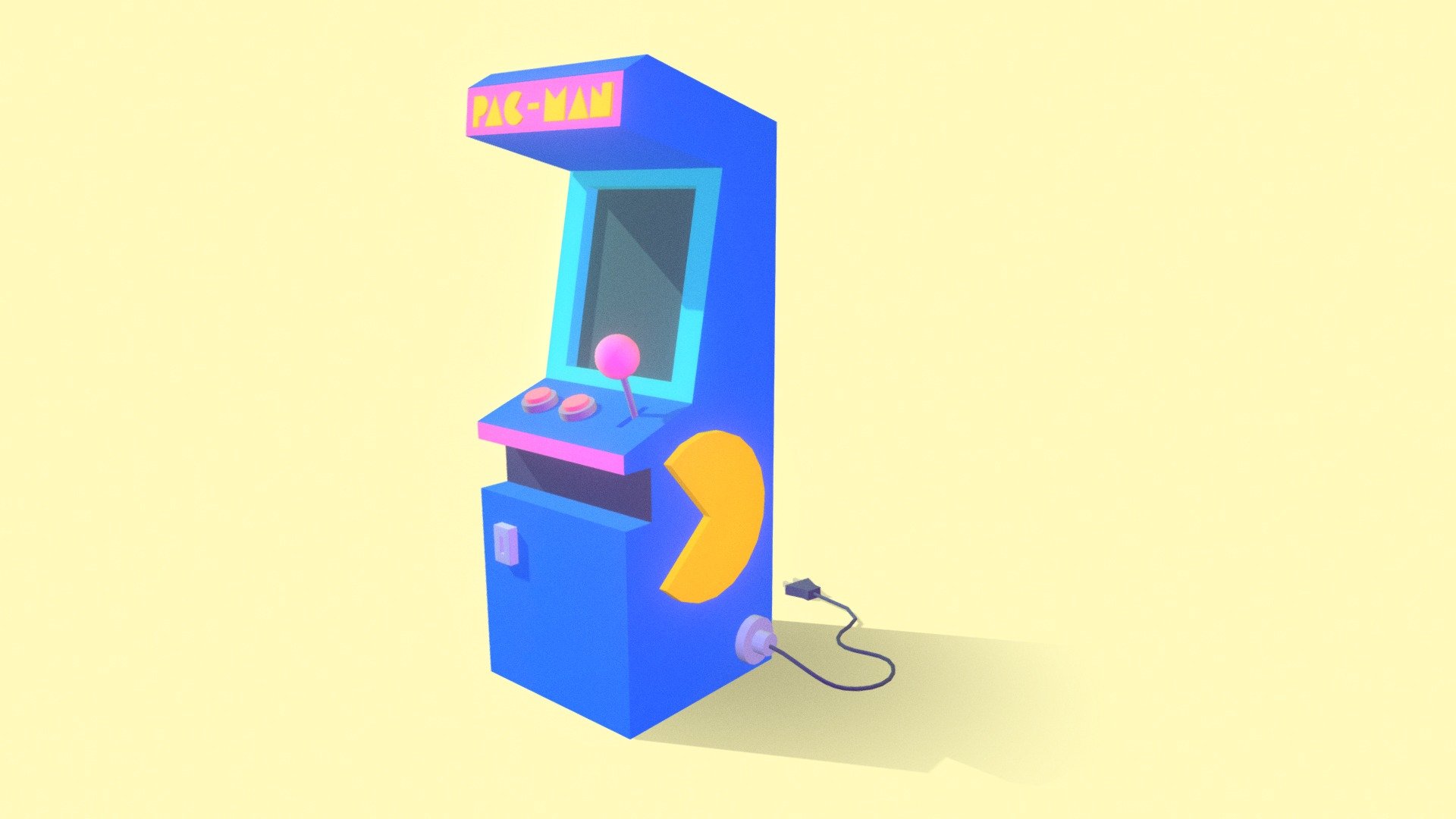 Arcade Machine simple model - 3D model by tdepapas [96aec72] - Sketchfab