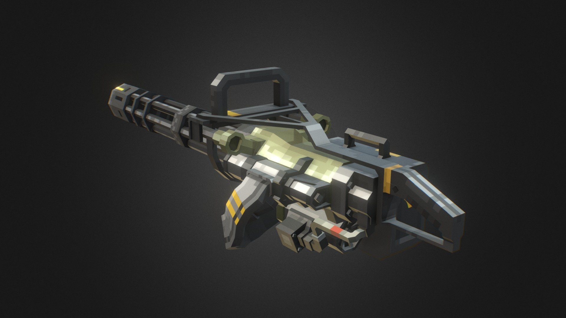 Minigun XM114 "GroundBruner" - 3D model by NekoCrane [96b00aa] - Sketchfab