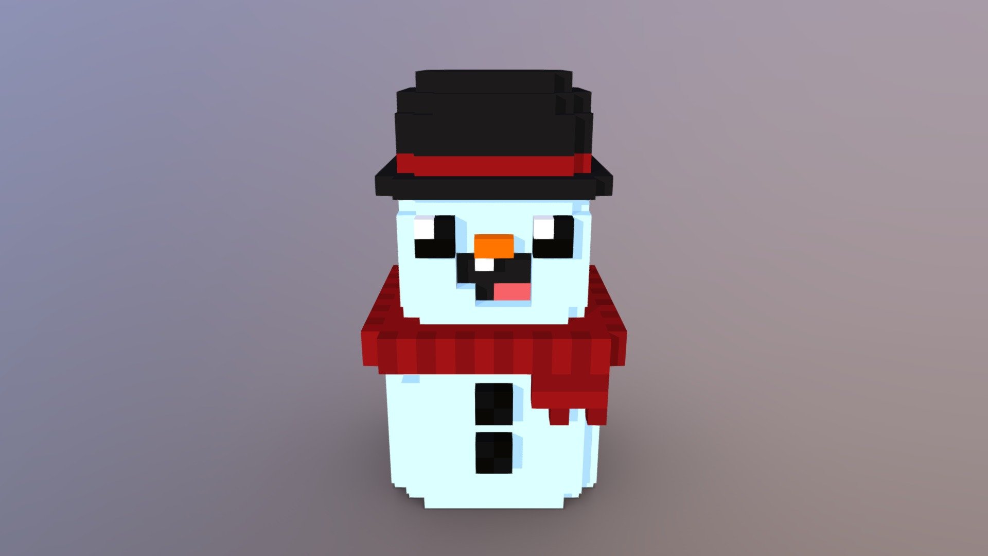 Mini Voxel Snowman - 3D model by B_Y3LL0W [96b0353] - Sketchfab