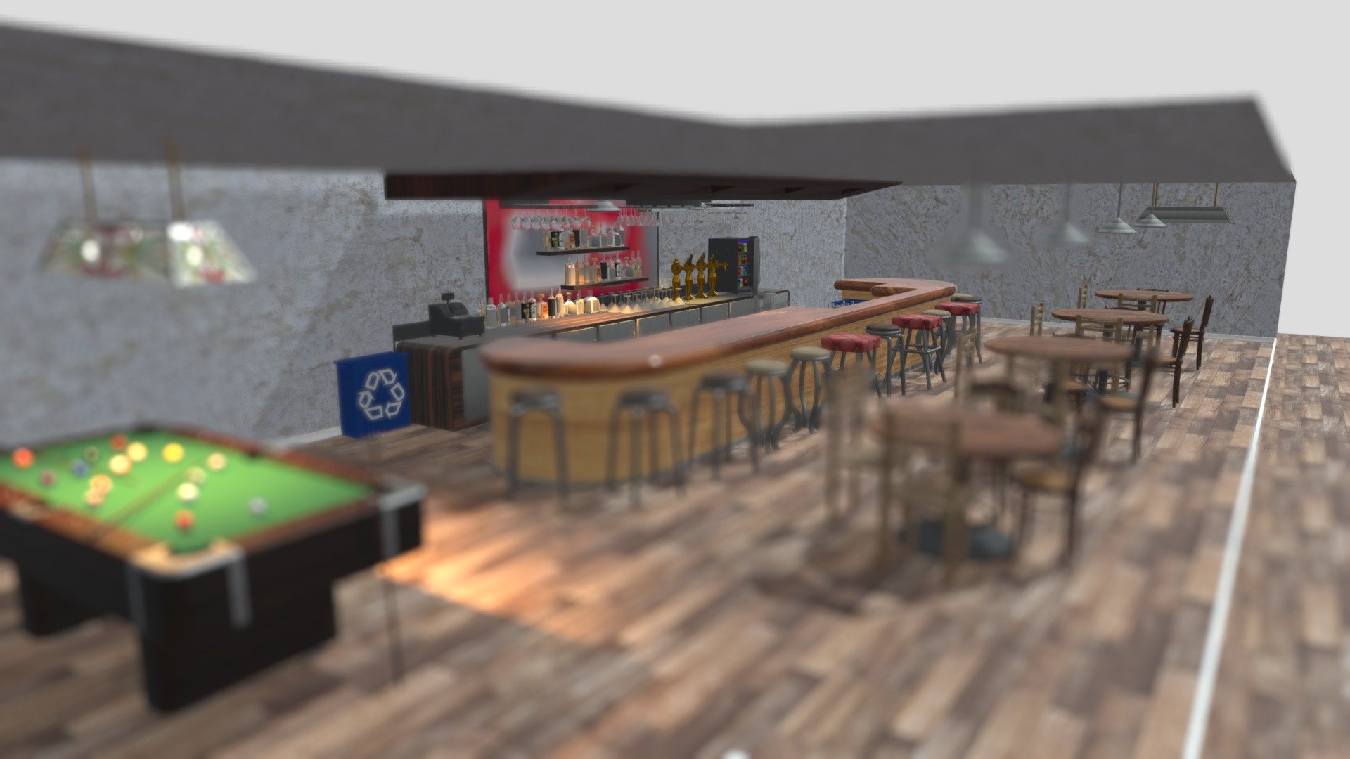Bar - Cantine. - 3D model by Juanpa Velazquez (@juanpavelazquez123 ...