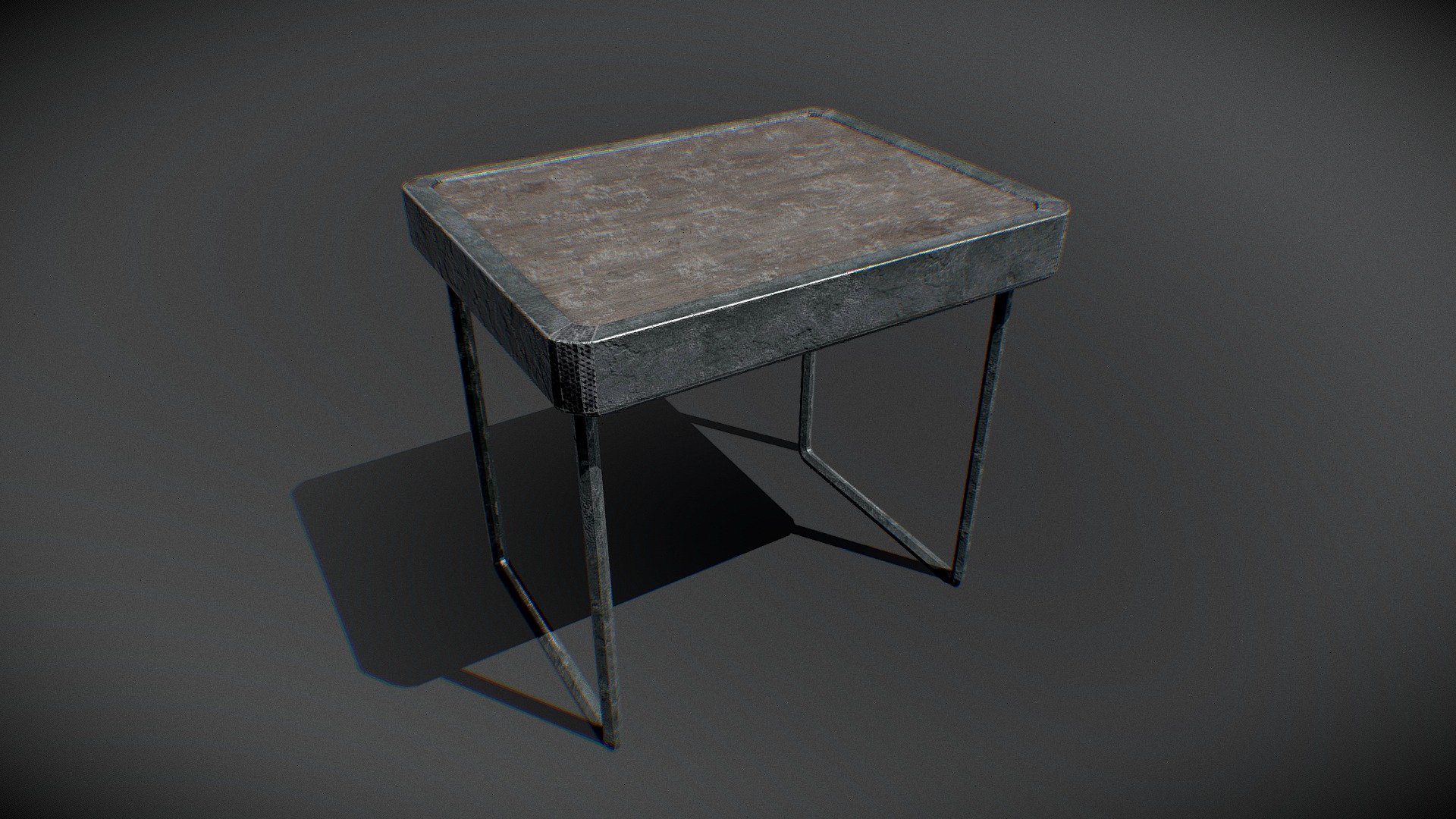 Military Table Model 3D Low-poly 3D model - Buy Royalty Free 3D model ...