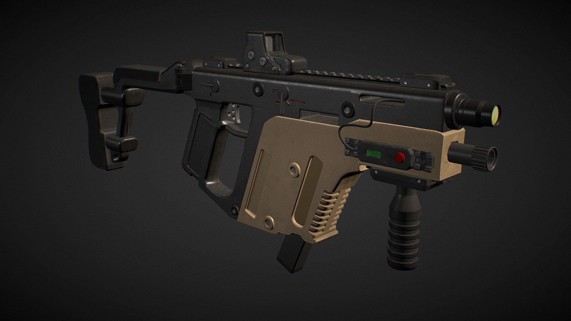 Hardsurface Kriss Vector Damage - 3D model by Louis Jennes (@Louis ...