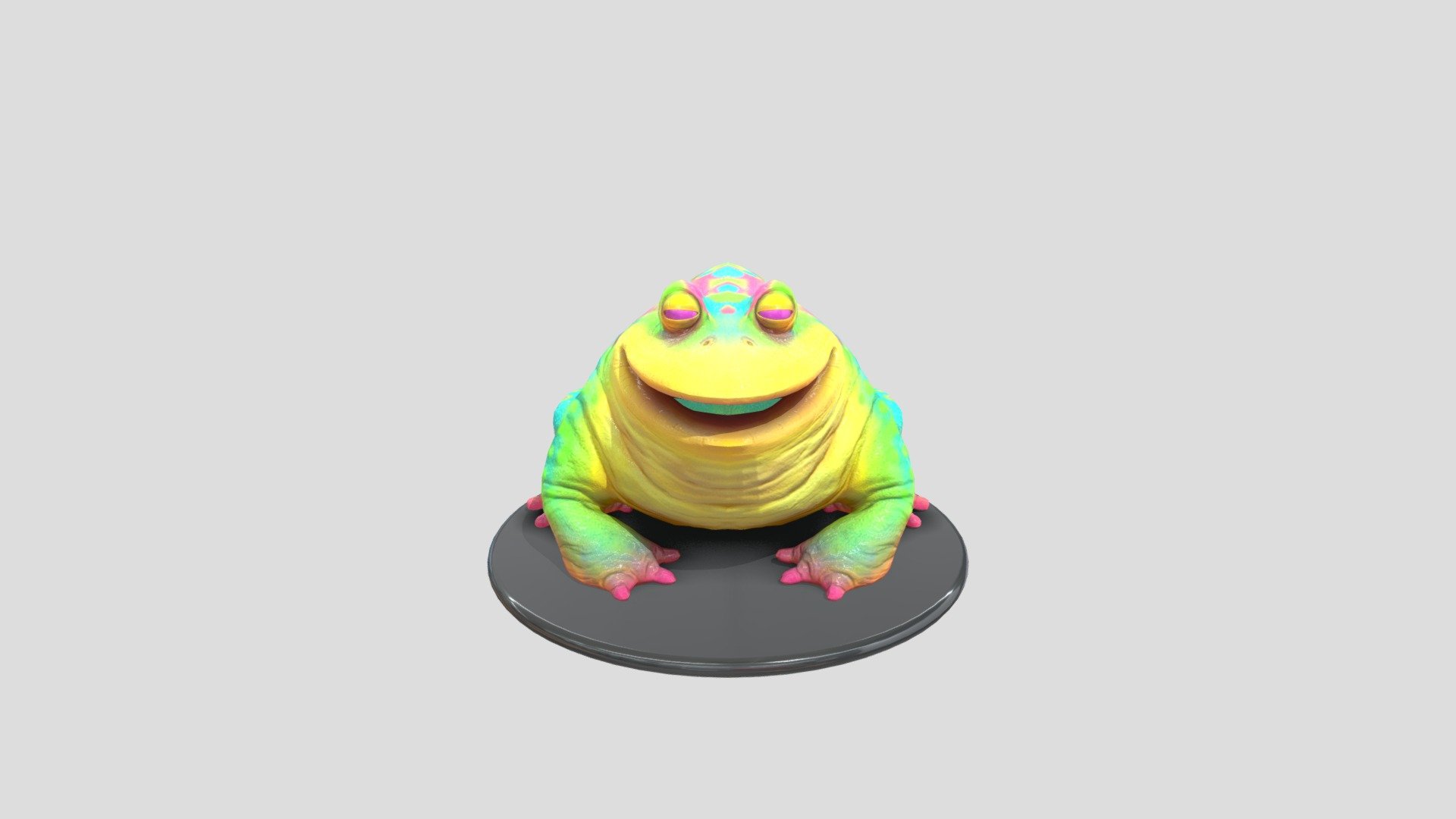 Colorful_frog__free - Download Free 3D model by Tiến Sỹ (@tiensy ...