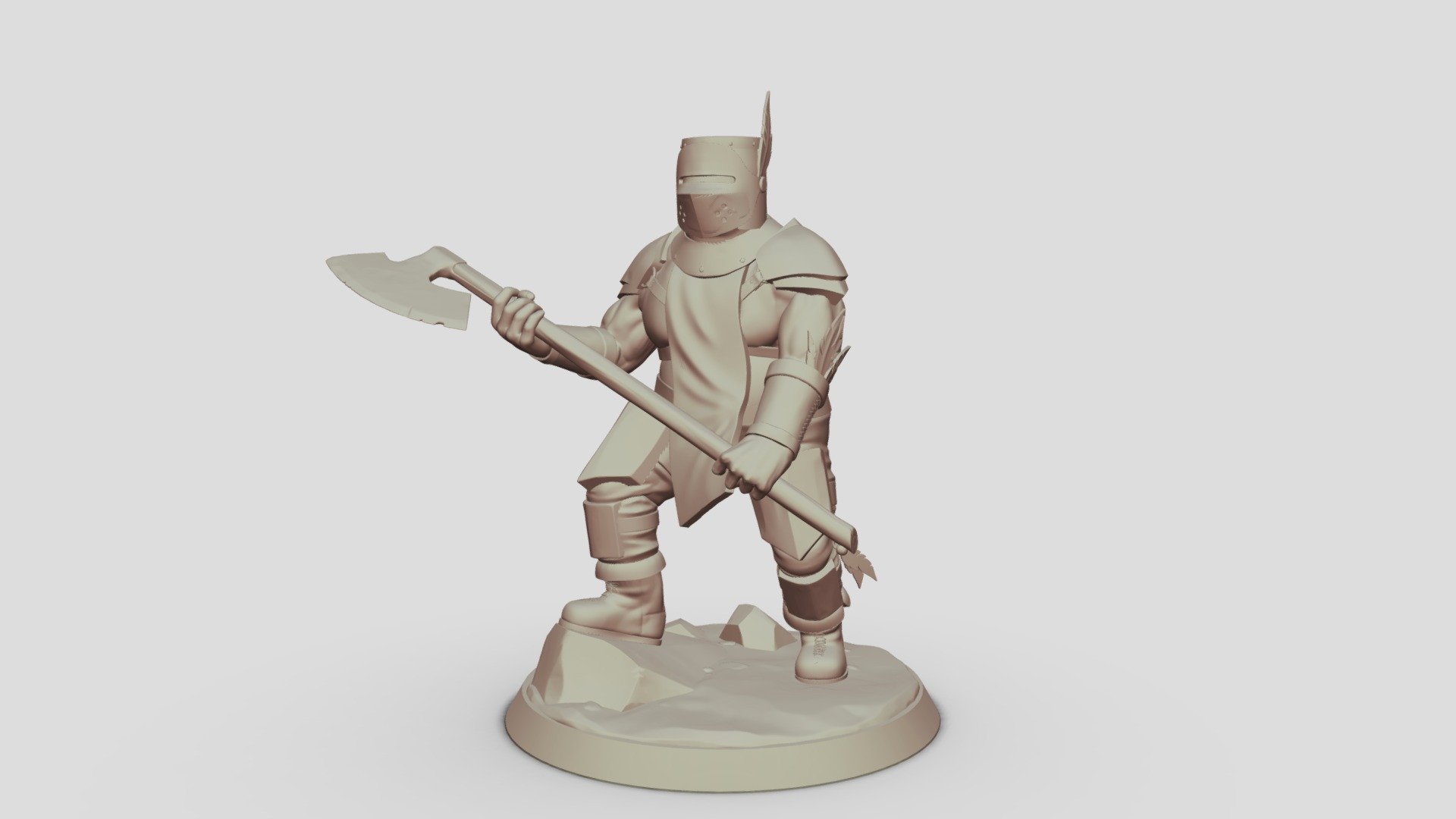 DnD Hefford the barbarian Miniature - 3D model by Syllver [96b8f1b ...