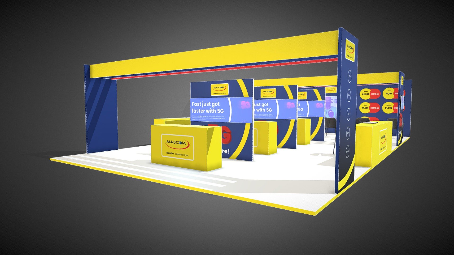 Mascom 5G Stall - 3D model by Franky Monyatsi (@frankysydney) [96ba68c ...