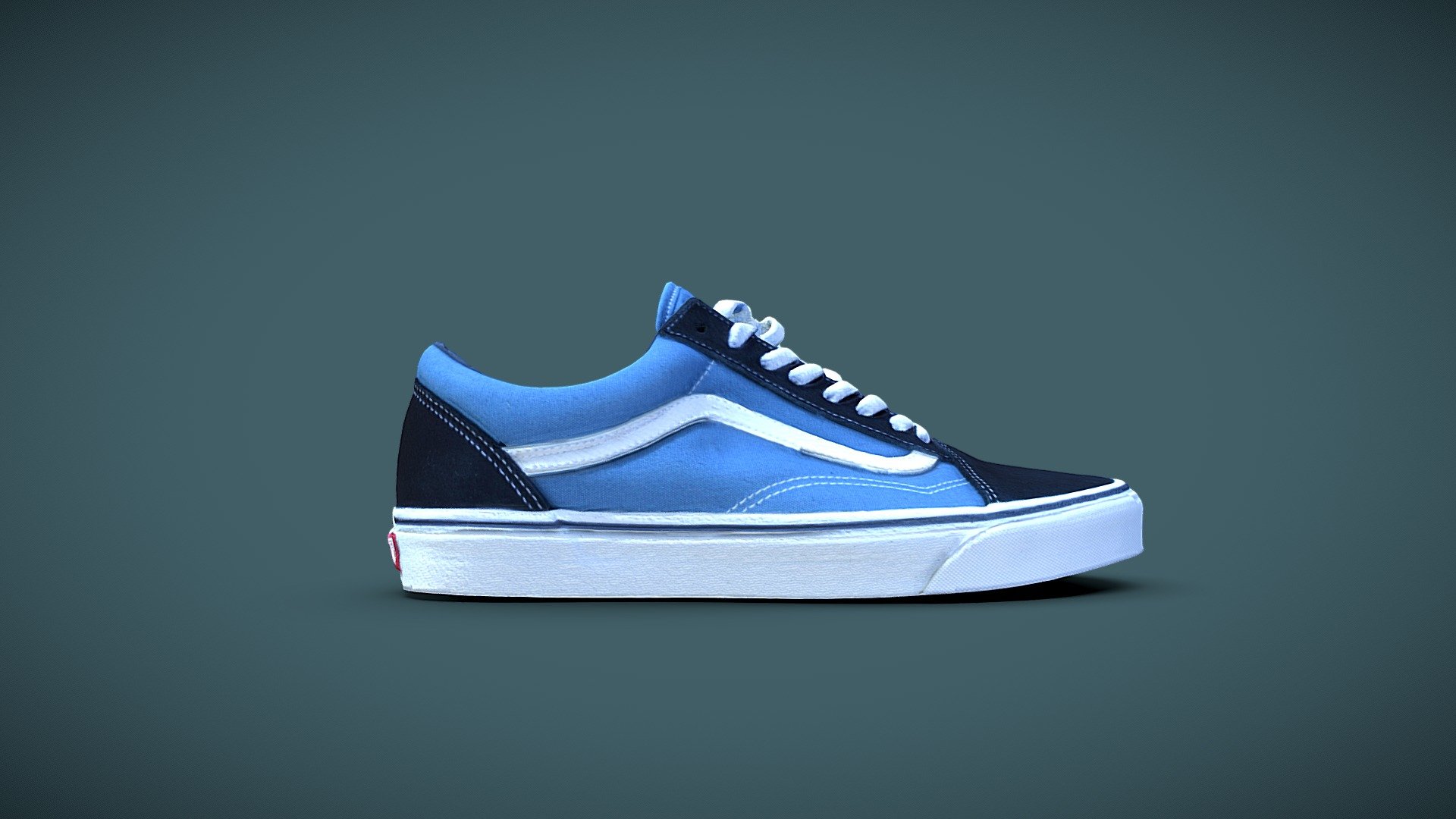 Unused Blue Vans Shoe Download Free 3D Model By Lassi Kaukonen 