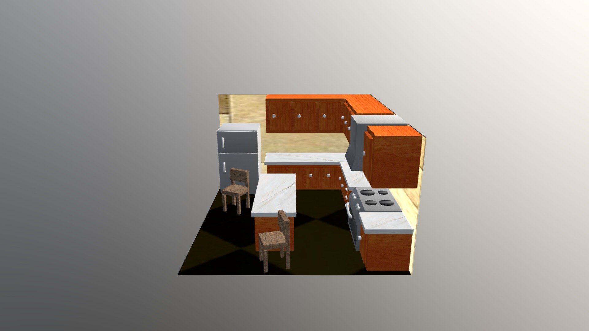 Kitchen Diorama - 3D model by mahdy.a12 [96bd6ce] - Sketchfab