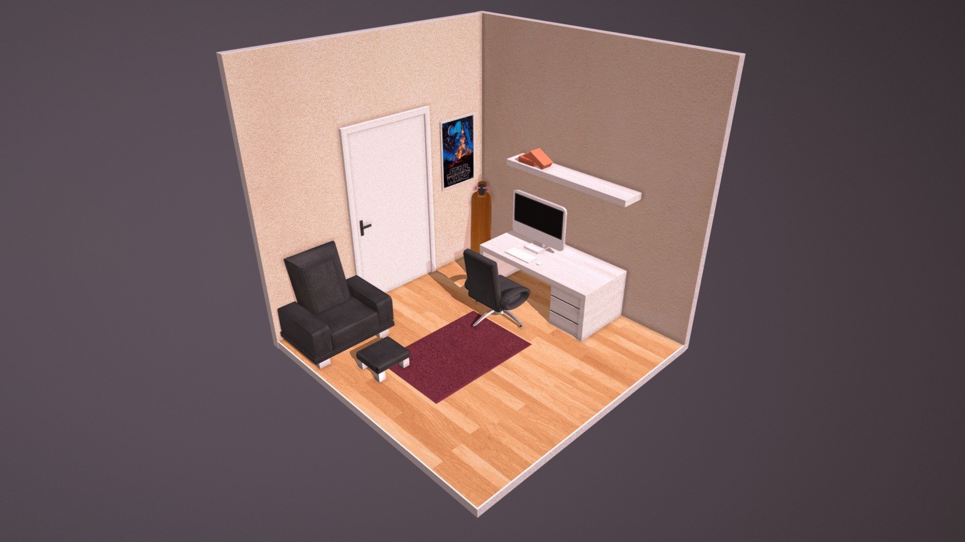 Office - 3D model by Mateus Germoglio (@MGermoglio) [96bda29] - Sketchfab