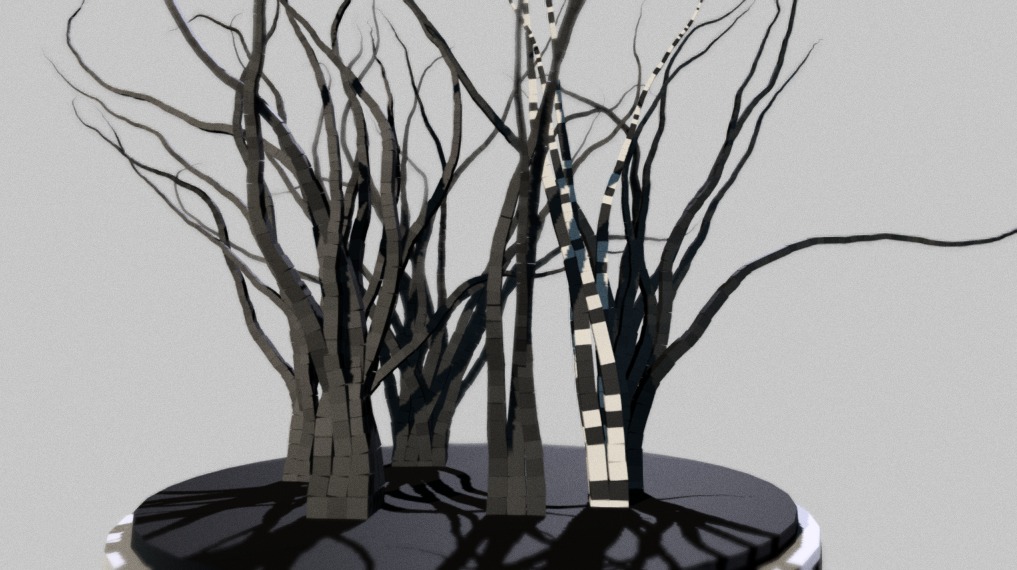 generative trees scene #2 - 3D model by checkered [96be090] - Sketchfab