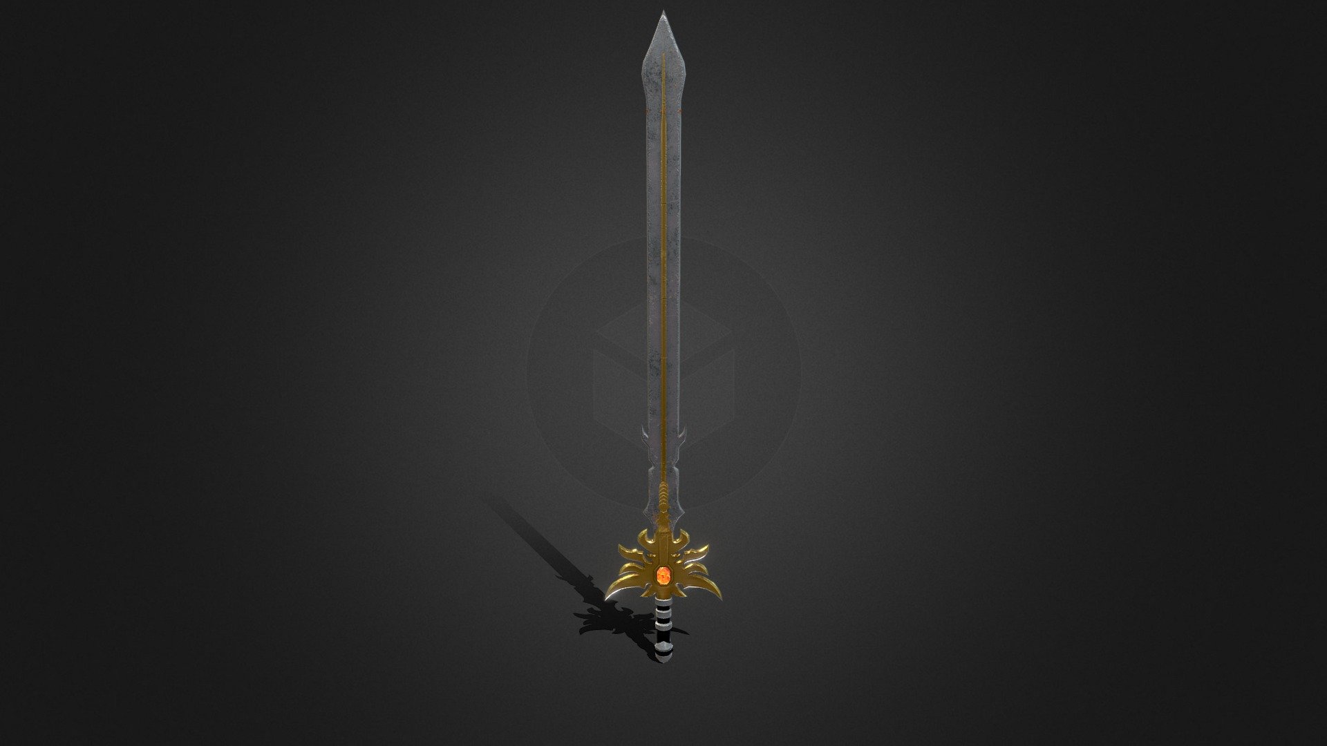 Medieval magic sword - 3D model by raquelaa [96be153] - Sketchfab