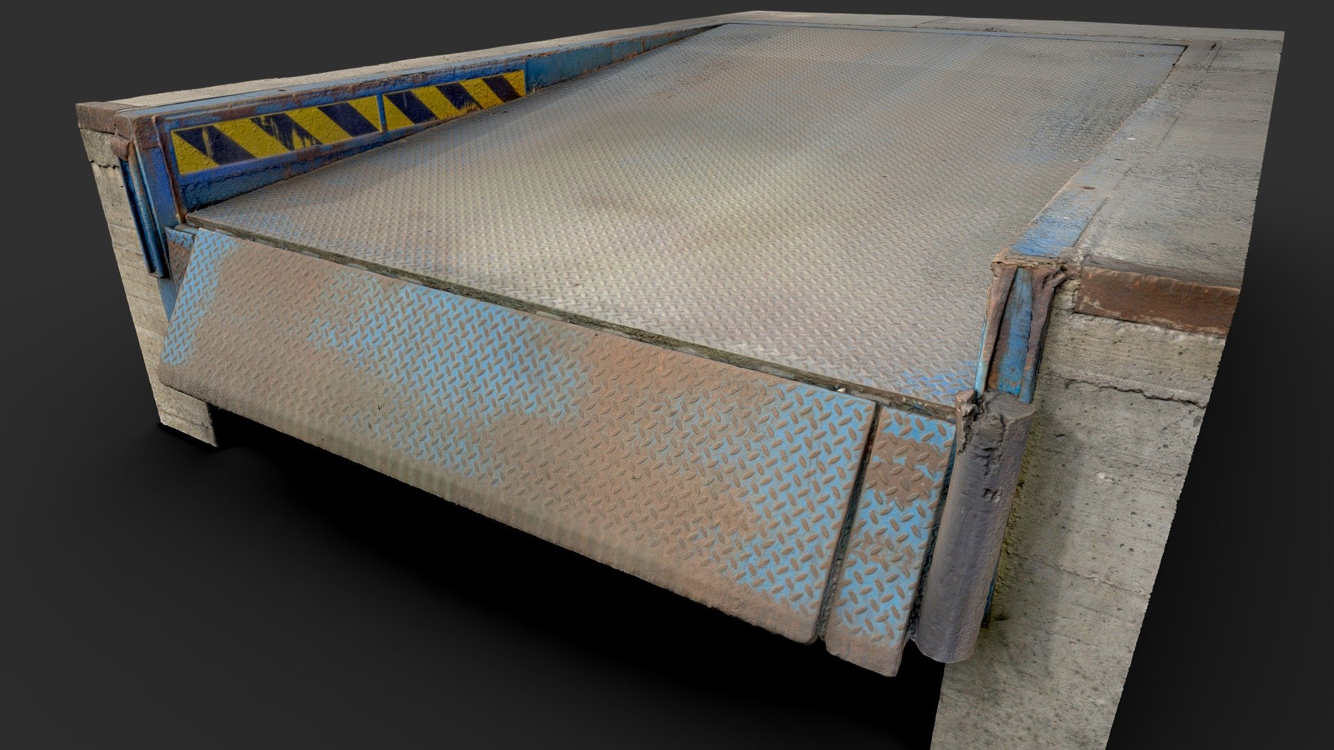 Old loading bay warehouse dock leveler ramp - Buy Royalty Free 3D model ...