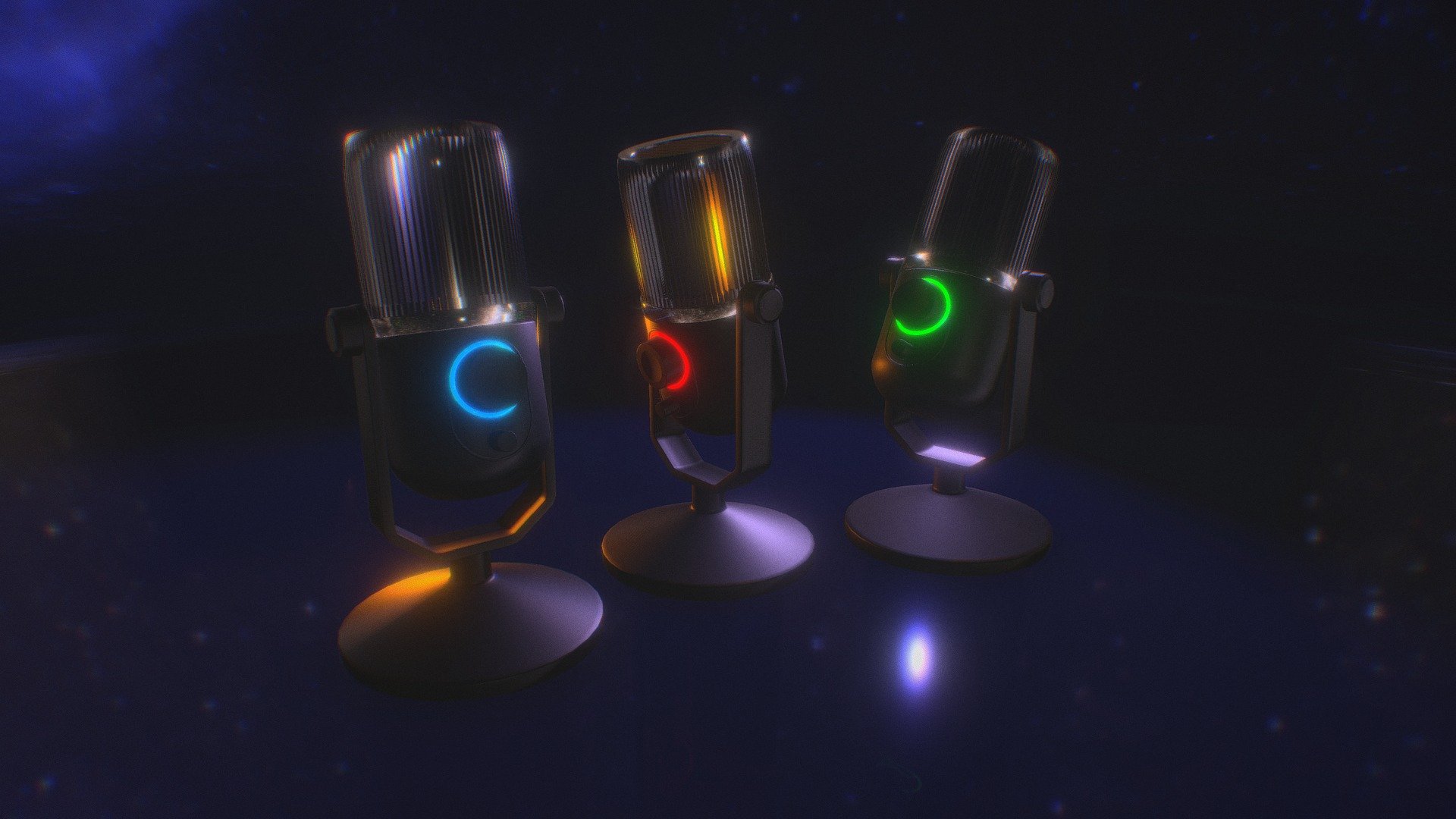 Microphone first model in a blender - 3D model by TonyKamina [96c23ab ...