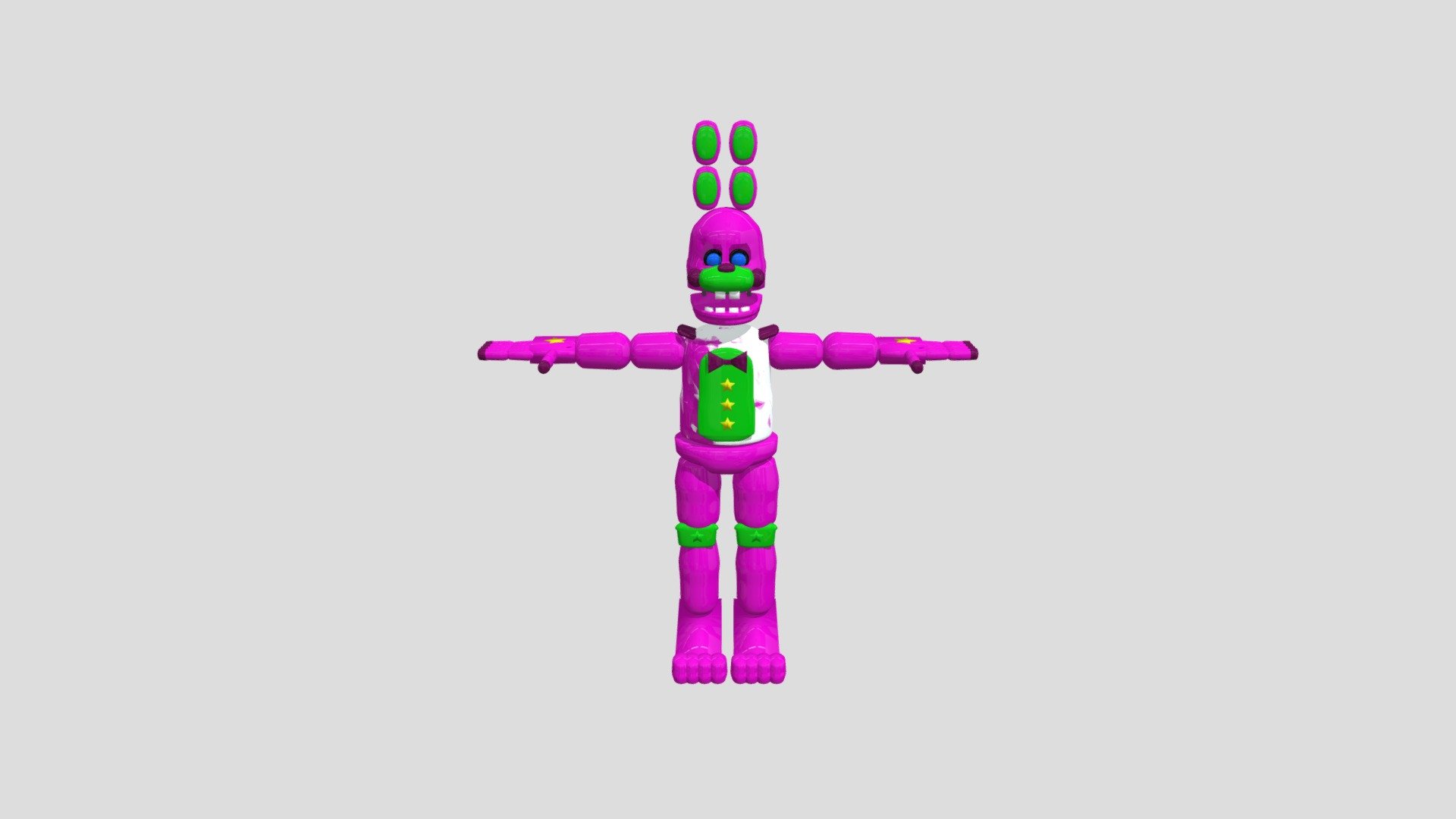 A Blacklight Over Freddy's | Blacklight Bonnie - Download Free 3D model ...