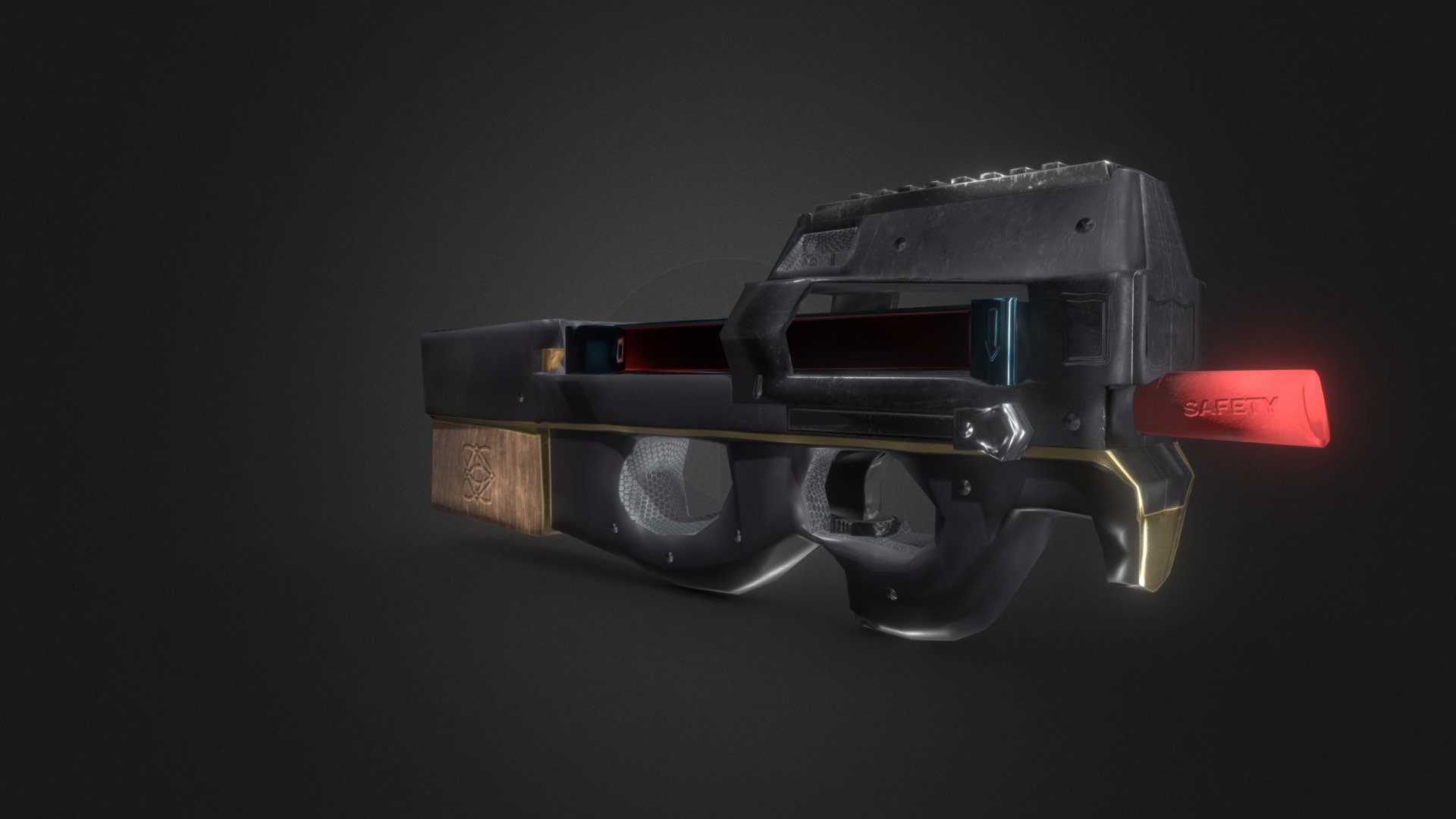 Stylized P90 - 3D model by alex.greyling [96c7cb2] - Sketchfab